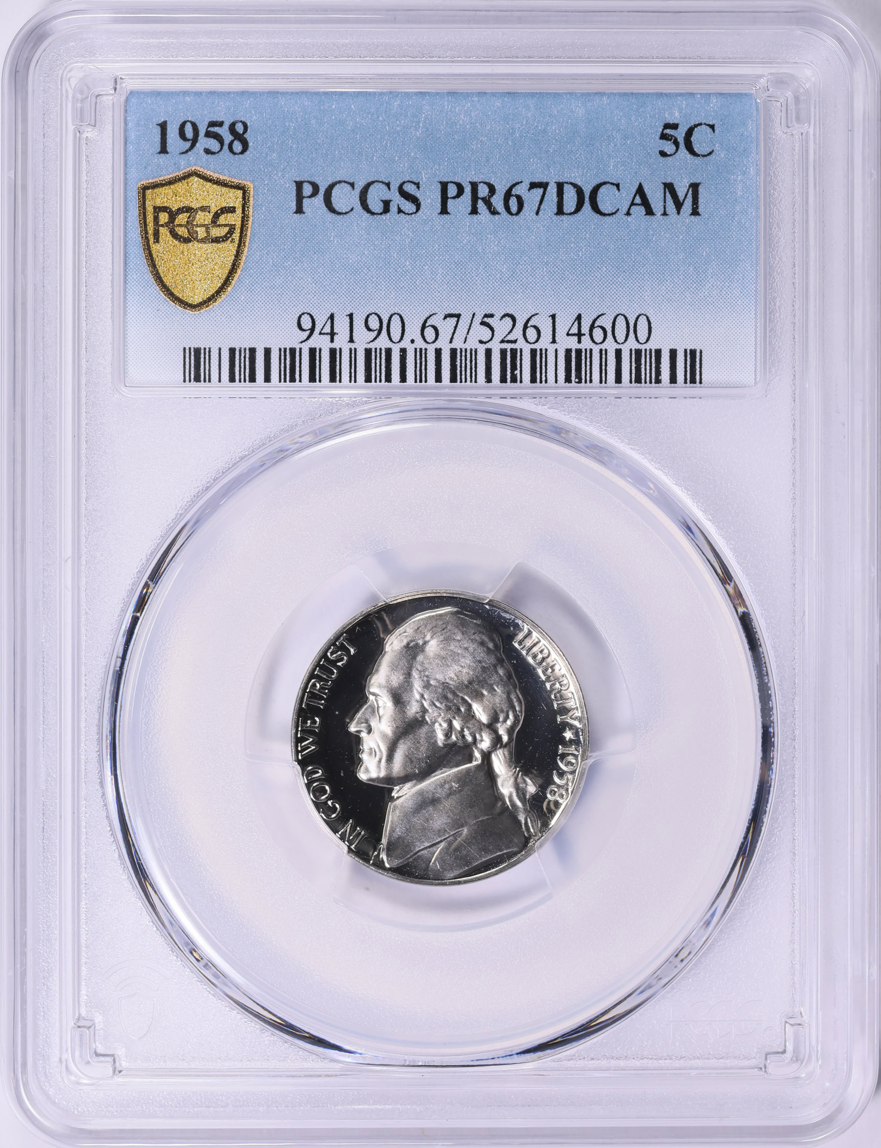 1958 Jefferson Nickel PCGS Proof-67 DCAM (Item 1905041 ...