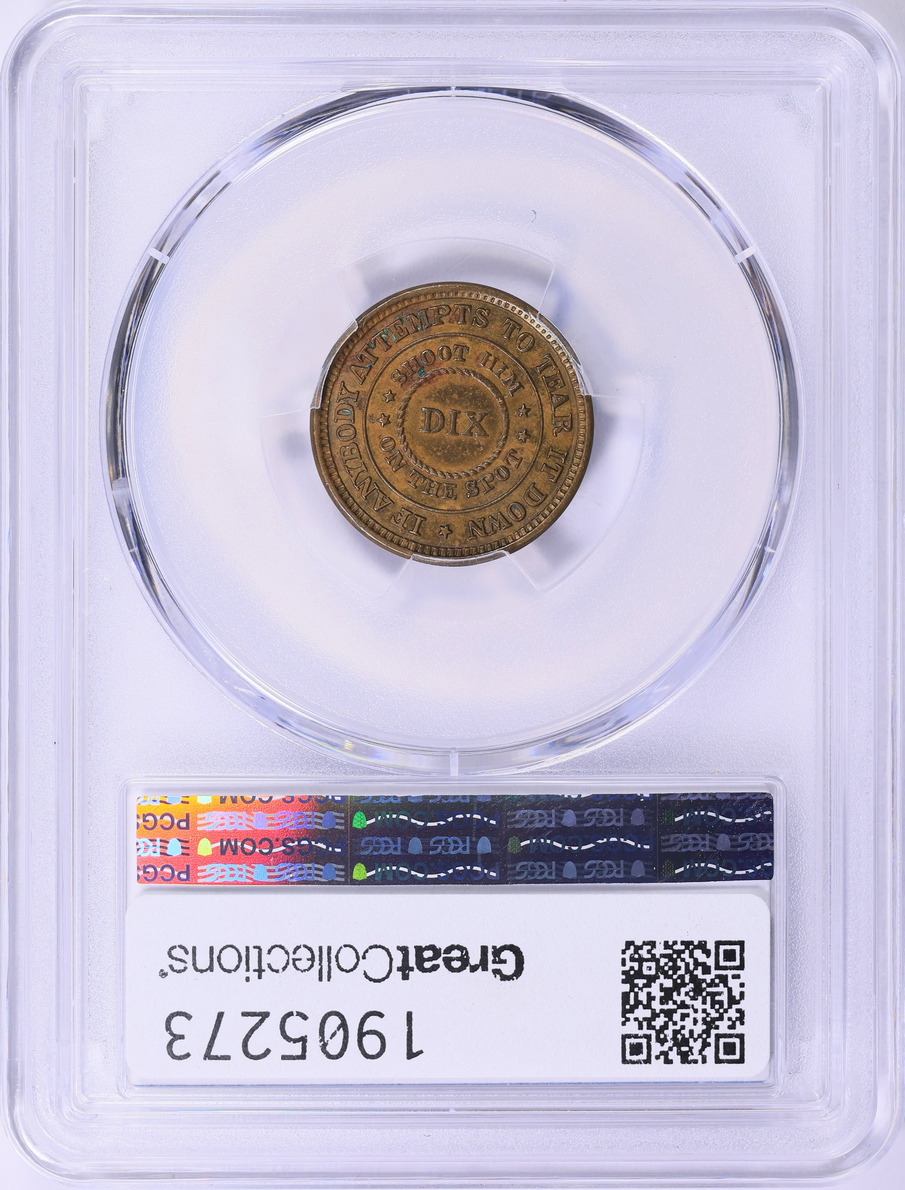 1863 The Flag of Our Union Civil War Token F-207/409a PCGS AU-58 (Item ...