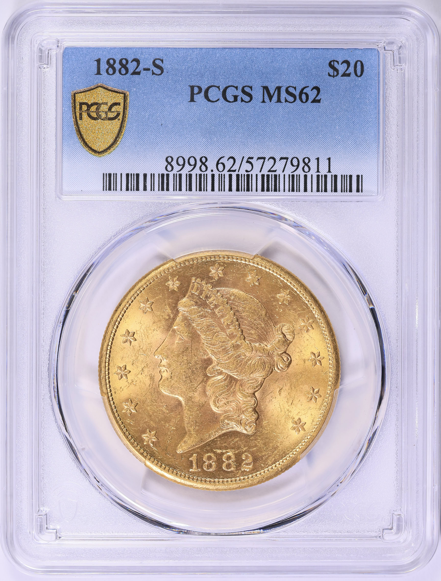1882-S Liberty Gold Double Eagle PCGS MS-62 (Item 1905340 ...