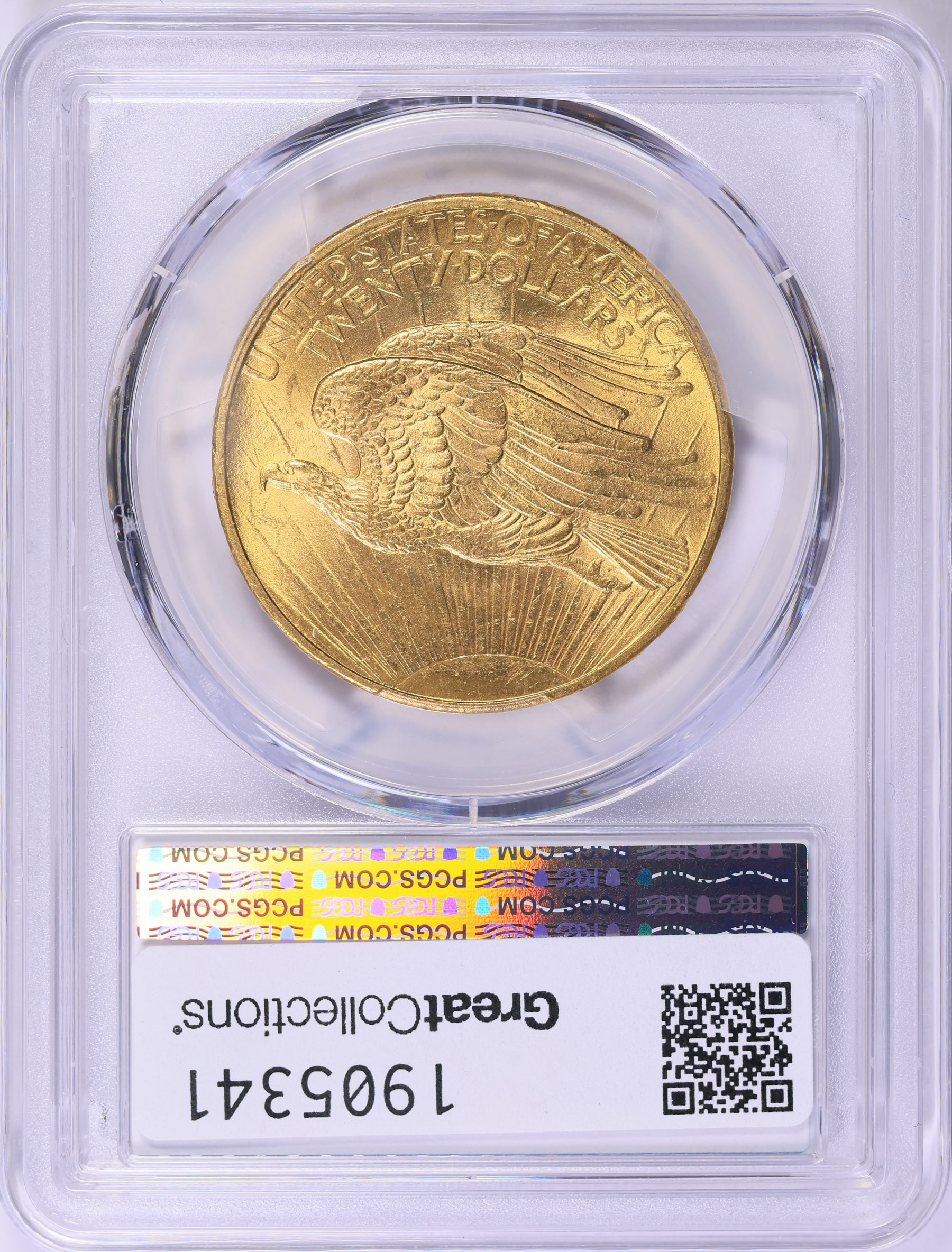 1908 Saint-Gaudens Gold Double Eagle No Motto PCGS MS-63 (Item 1905341) | GreatCollections Coin ...