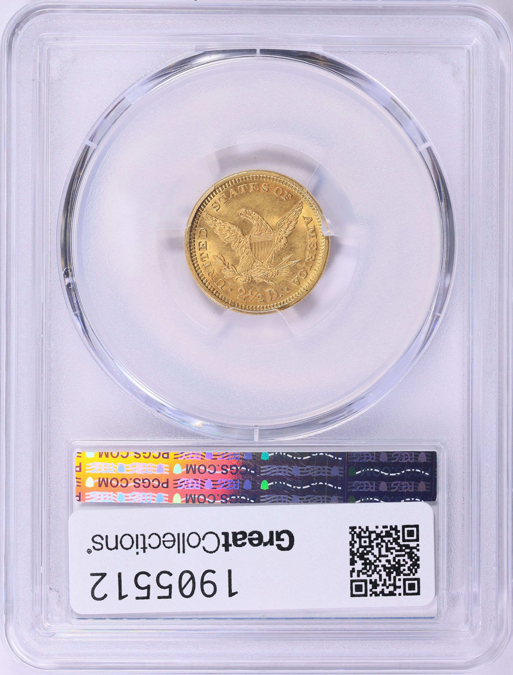 1878 Liberty Gold Quarter Eagle PCGS Genuine Unc Details (Item 1905512) | GreatCollections Coin ...