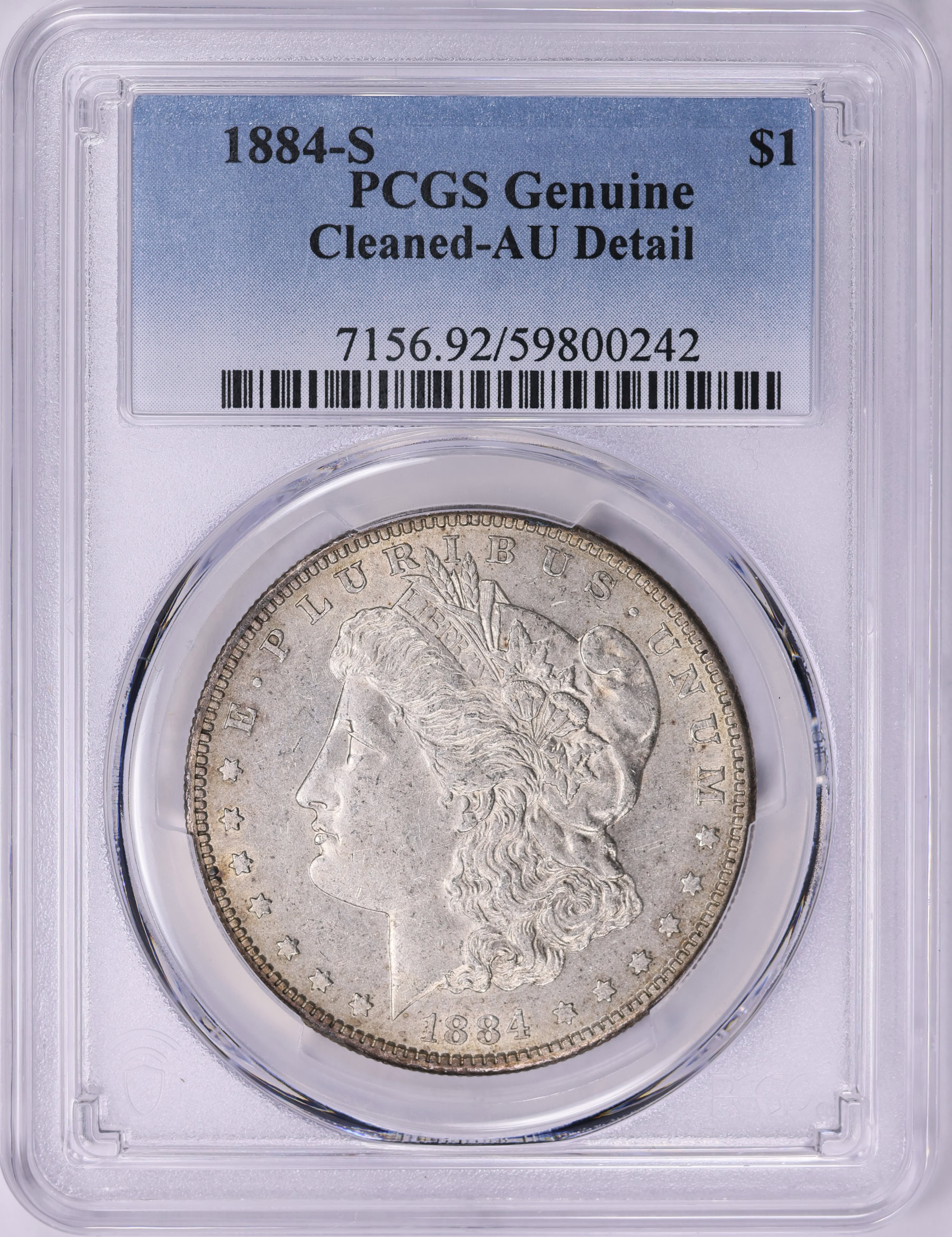 1884-S Morgan Silver Dollar PCGS Genuine AU Details (Item 1905543 ...
