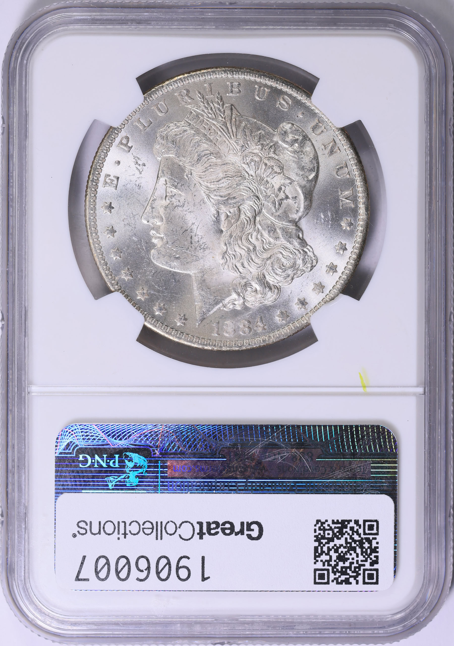 1884-O Morgan Silver Dollar NGC MS-63 ★ (Toned) (Item 1906007) | GreatCollections Coin Auctions