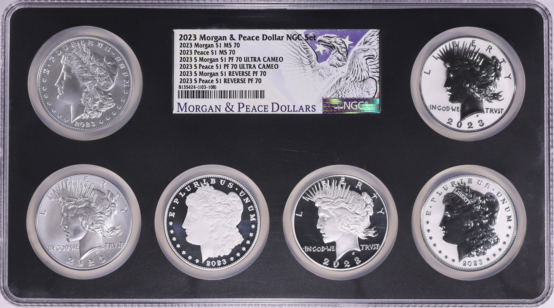 2023 and 2023-S Morgan and Peace Silver Dollars NGC MS-70/Proof-70 ...