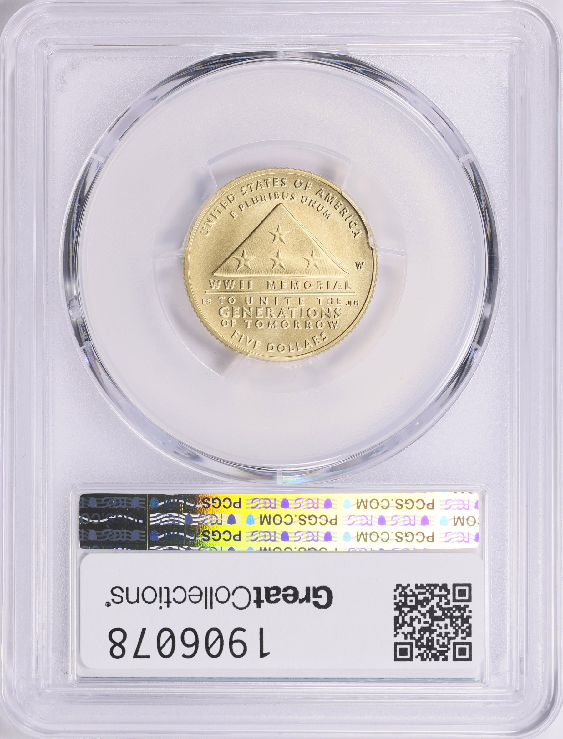 2024-W Greatest Generation $5 Gold PCGS MS-70 | PCGS Cert #59897744 ...