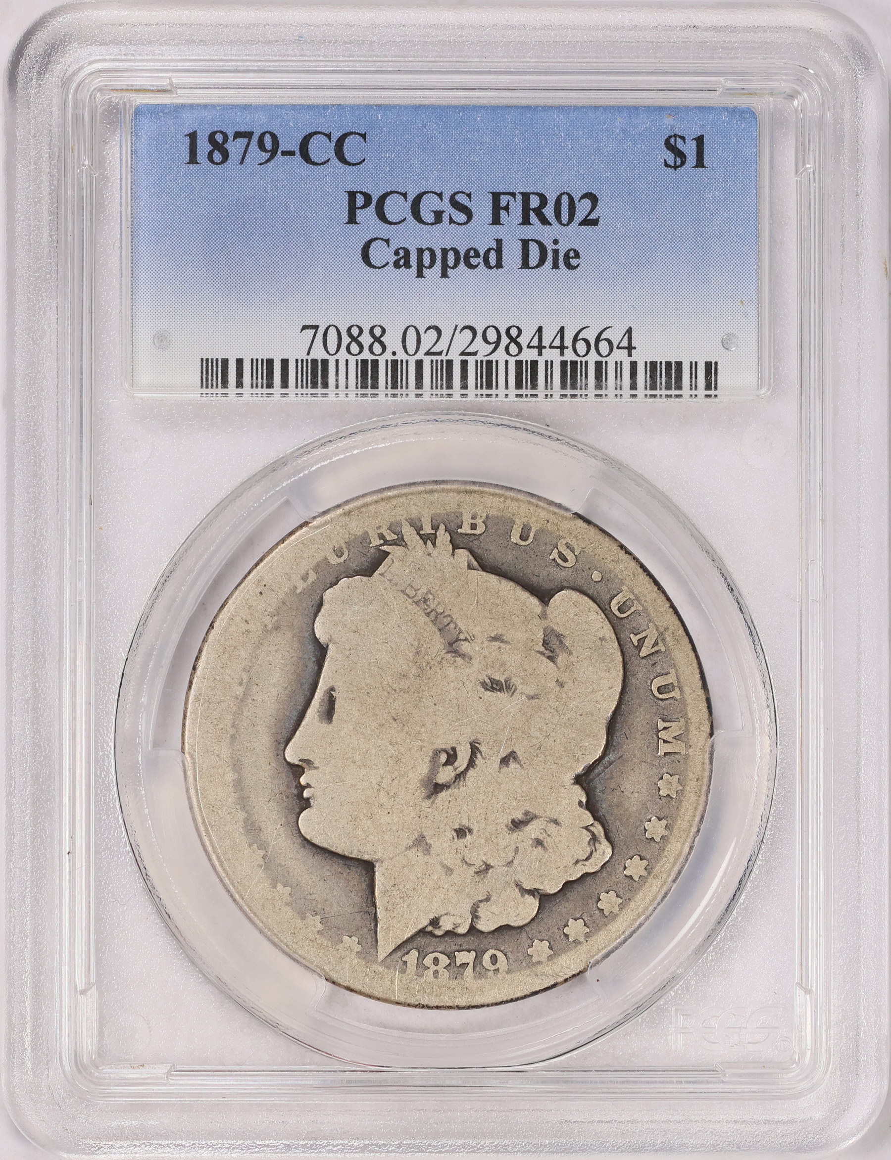 1879-CC Morgan Silver Dollar Capped Die PCGS FR-02 (Item 1906277) | GreatCollections Coin Auctions