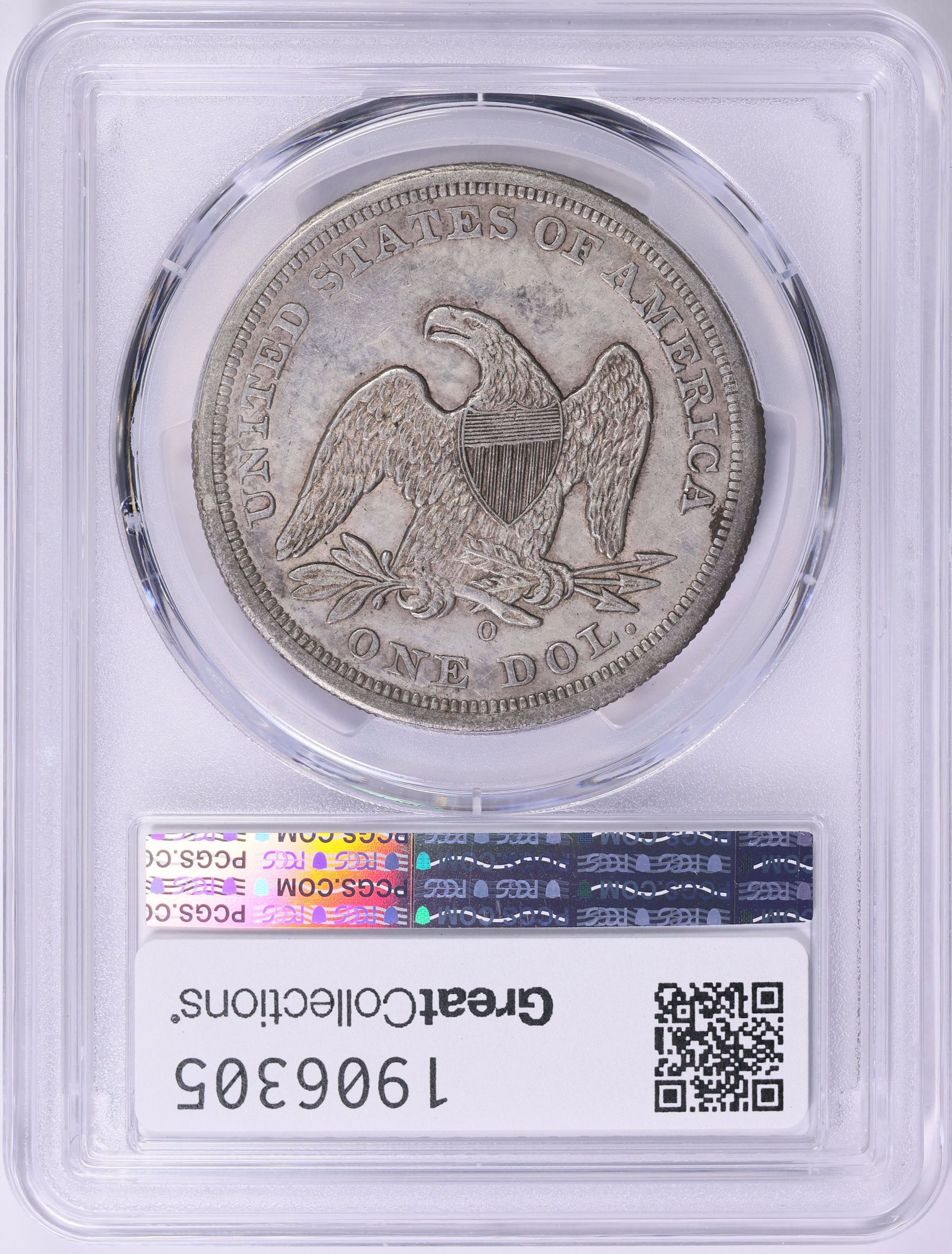 1860-O Seated Liberty Silver Dollar PCGS Genuine AU Details (Item ...