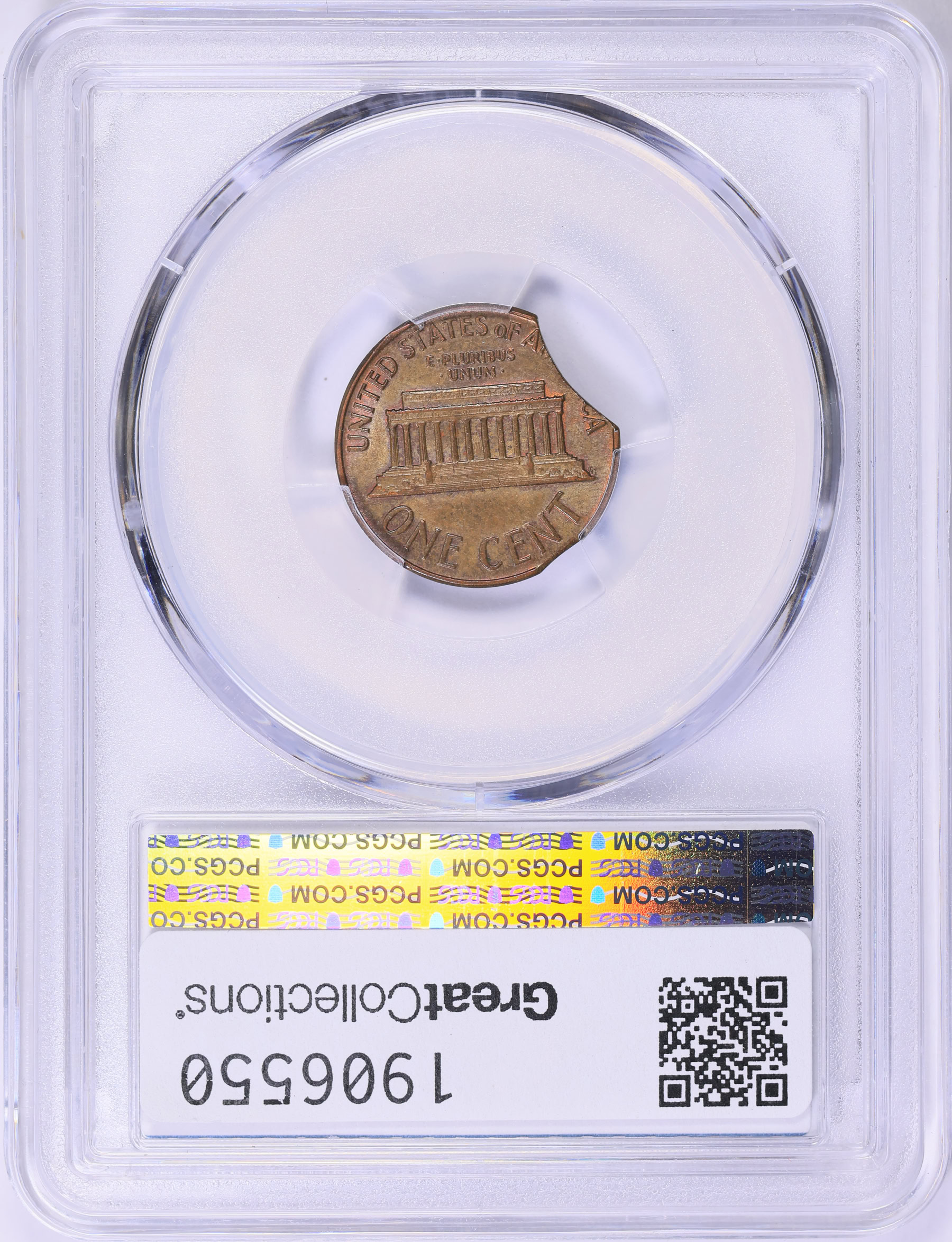 Mint Error (1960) Lincoln Cent Clipped Planchet PCGS AU-55 | PCGS Cert ...