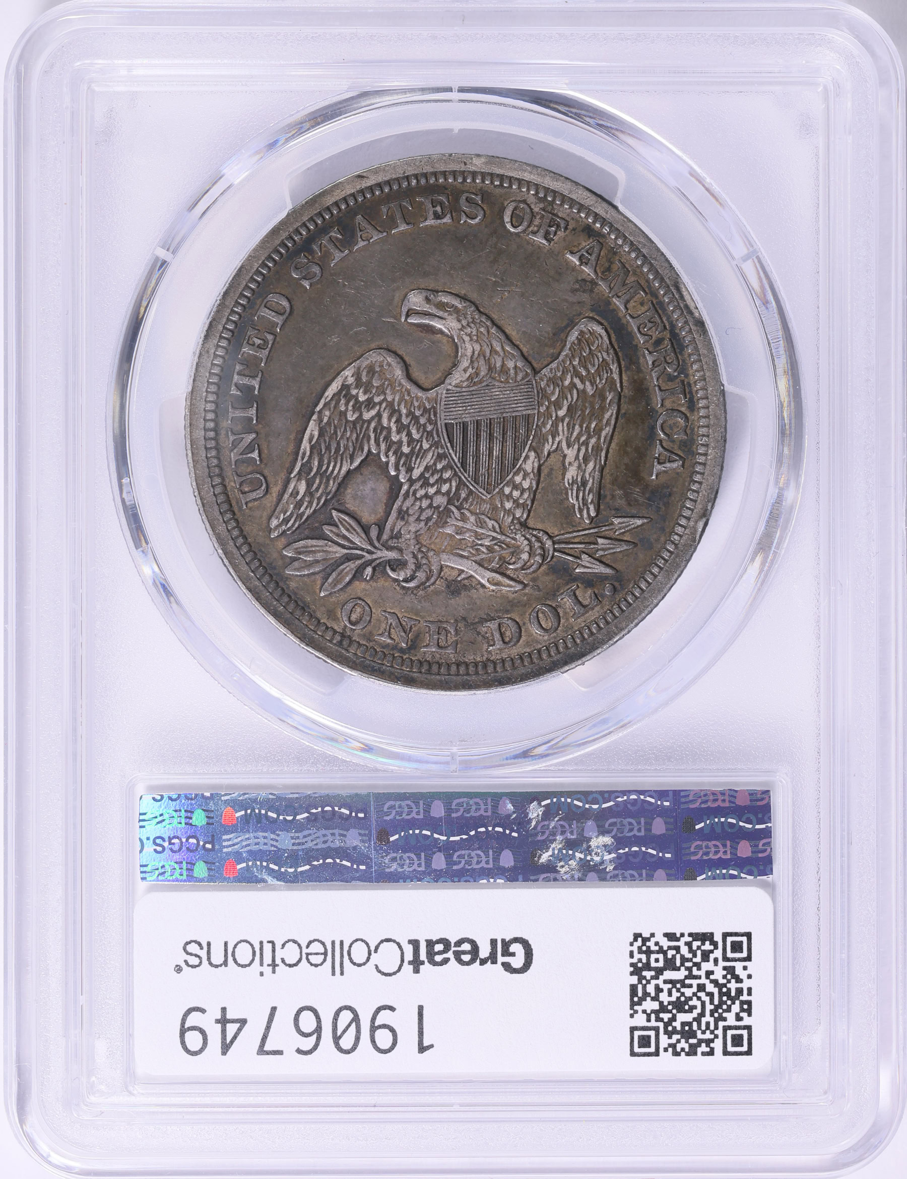 1847 Seated Liberty Silver Dollar PCGS Genuine XF Details (Item 1906749 ...
