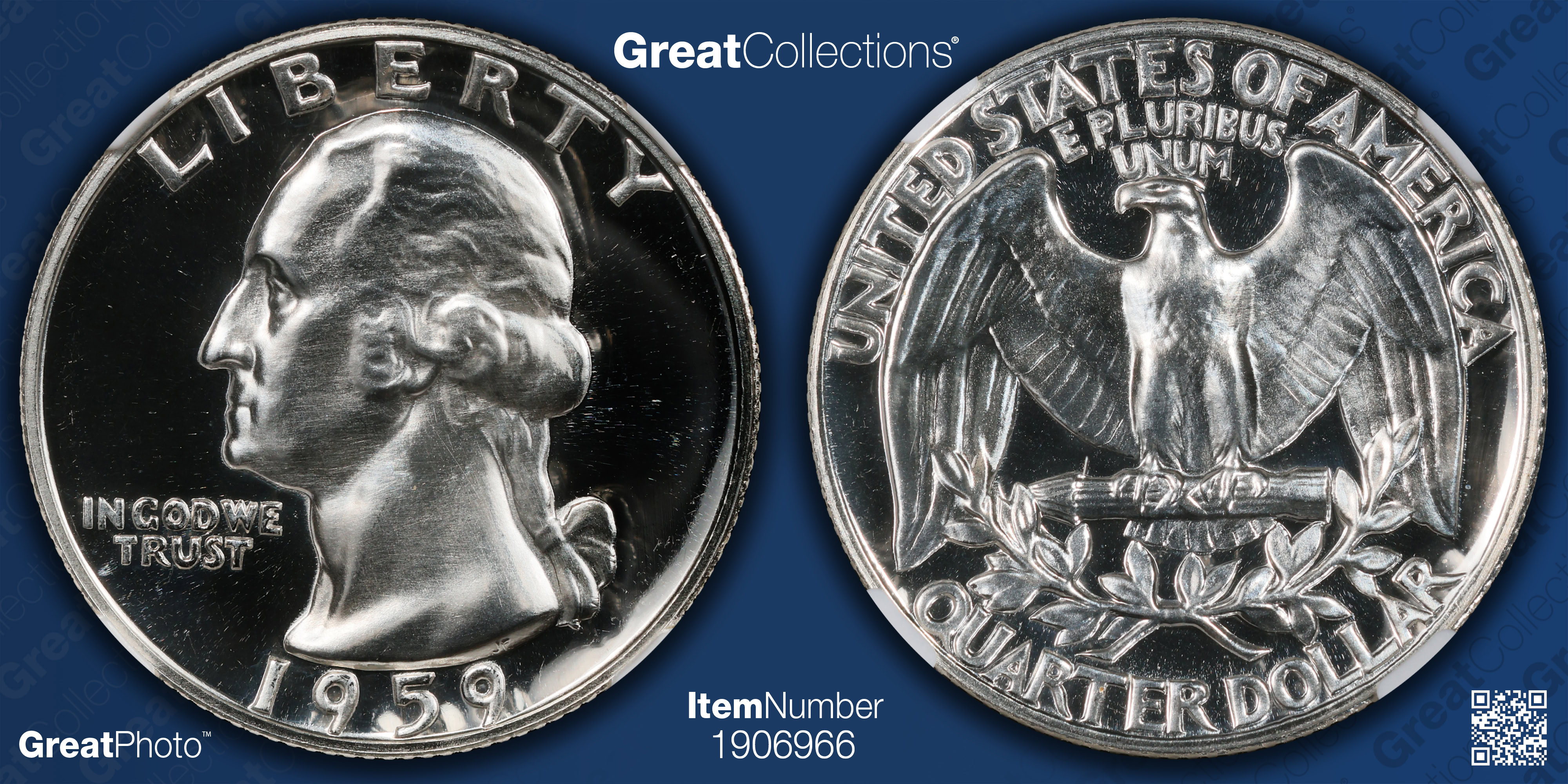 1959 Washington Quarter NGC Proof-69 CAMEO (Item 1906966 ...