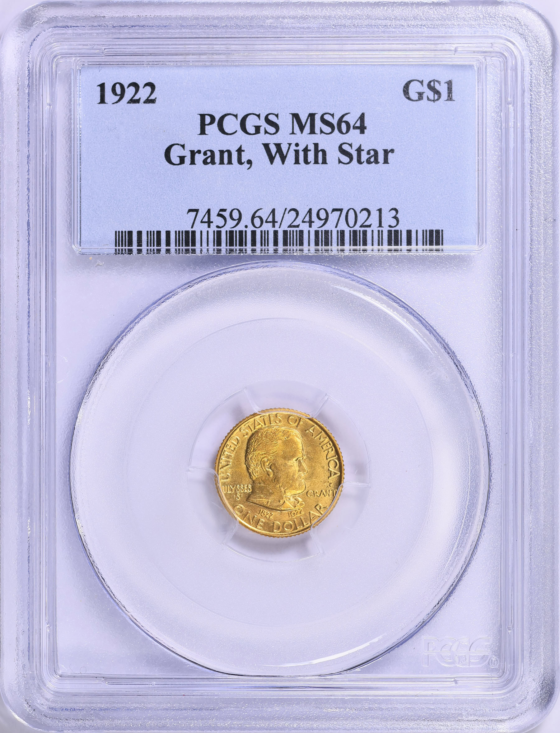 1922 Grant Gold Dollar Star PCGS MS-64 (Item 1907477 ...