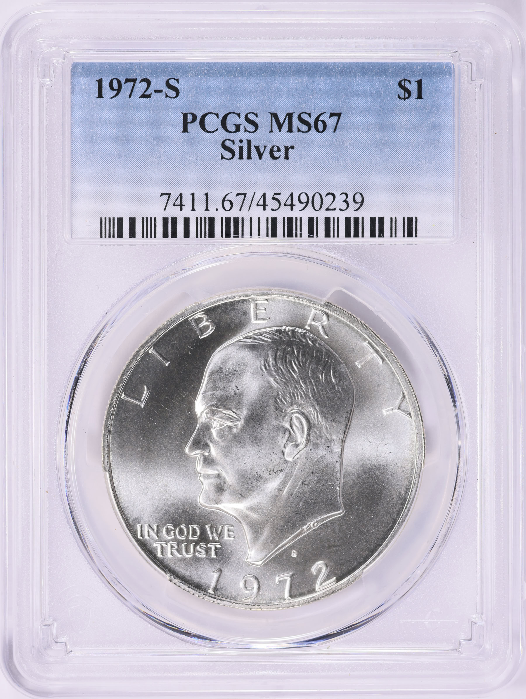 1972-S Eisenhower Dollar Silver PCGS MS-67 (Item 1907751 ...