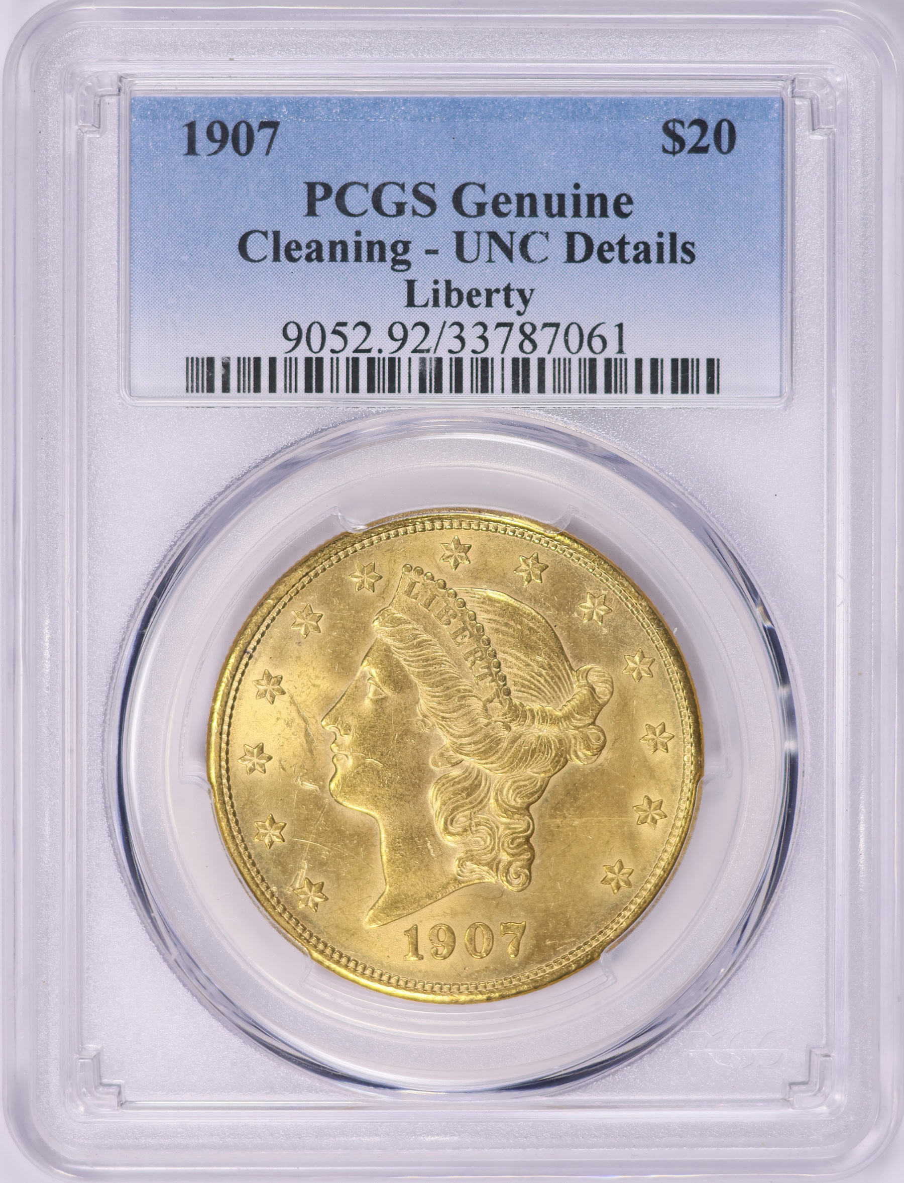 1907 Liberty Gold Double Eagle PCGS Genuine Unc Details (Item 1907806 ...