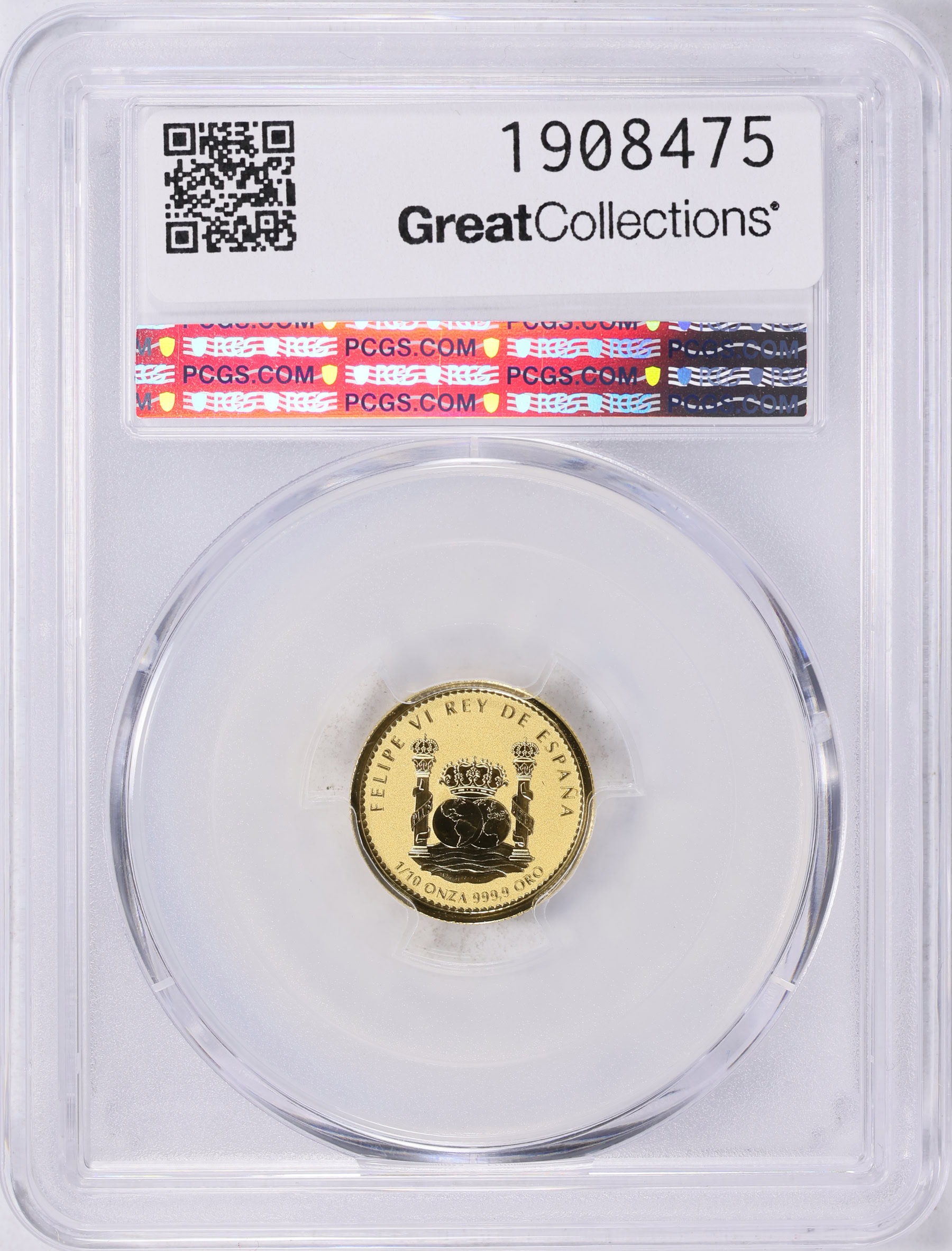 Spain 2024-M Gold €0.15 Cartujano Horse Reverse Proof KM-1577 PCGS Proof-69 (AGW = 0.0999 Oz ...