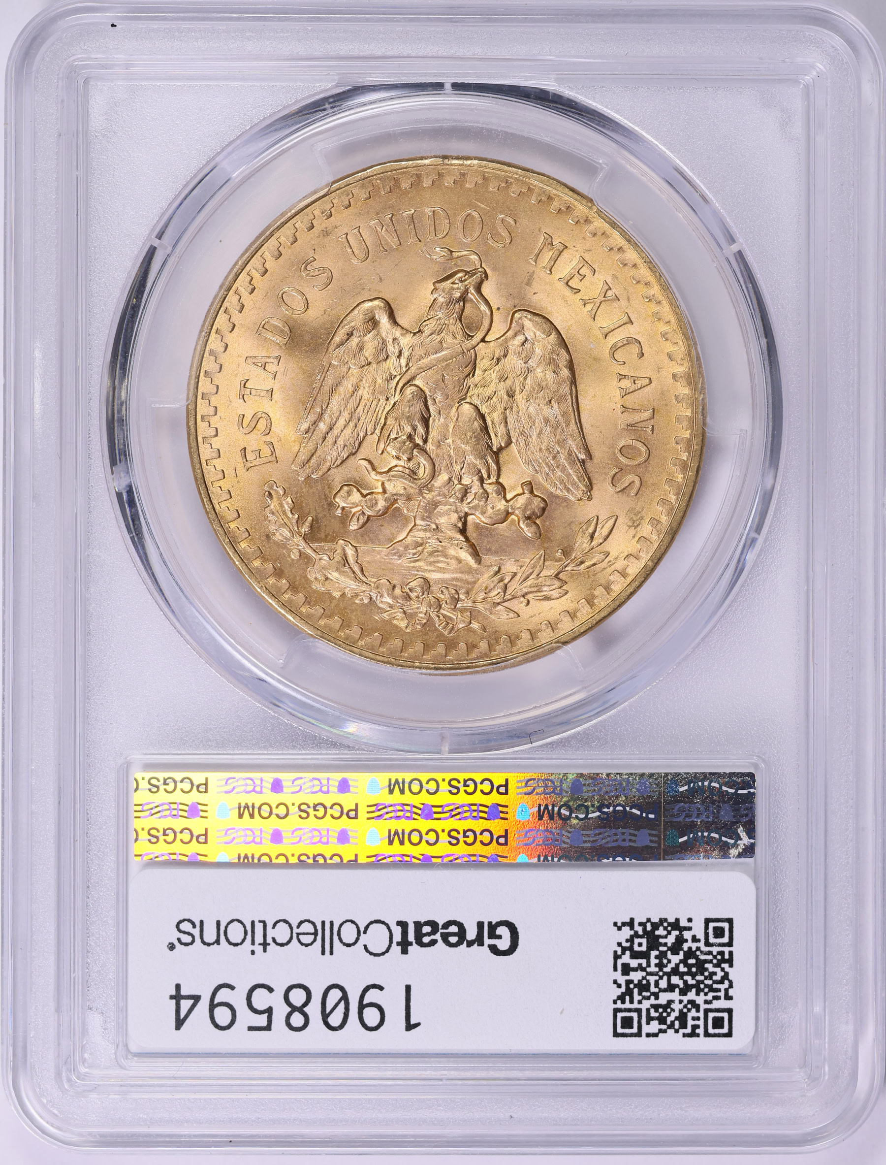 Mexico 1947 Gold 50 Pesos KM-481 PCGS MS-65 (AGW = 1.2057 oz.) (Item 1908594) | GreatCollections ...