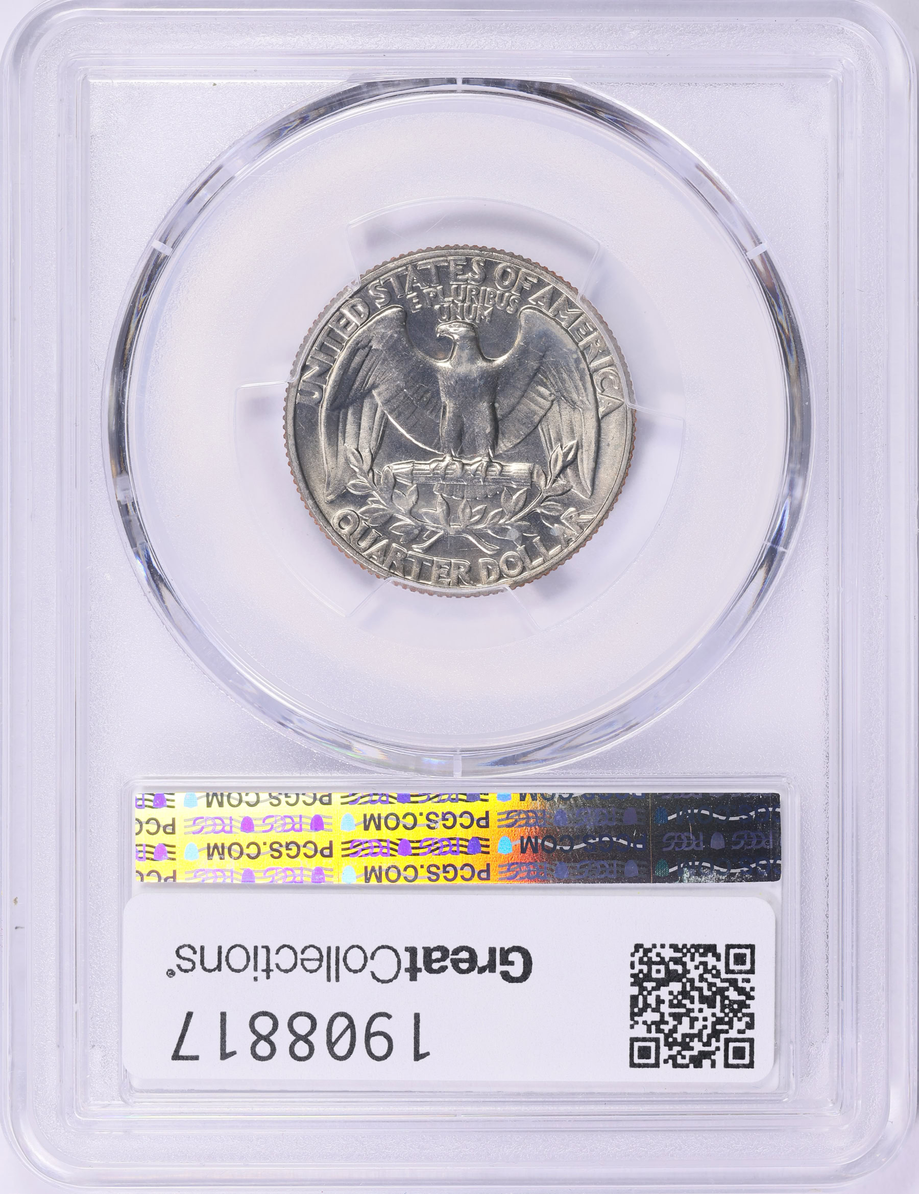 1970-D Washington Quarter Double Die Reverse FS-802 PCGS MS-65 (Item 1908817) | GreatCollections ...