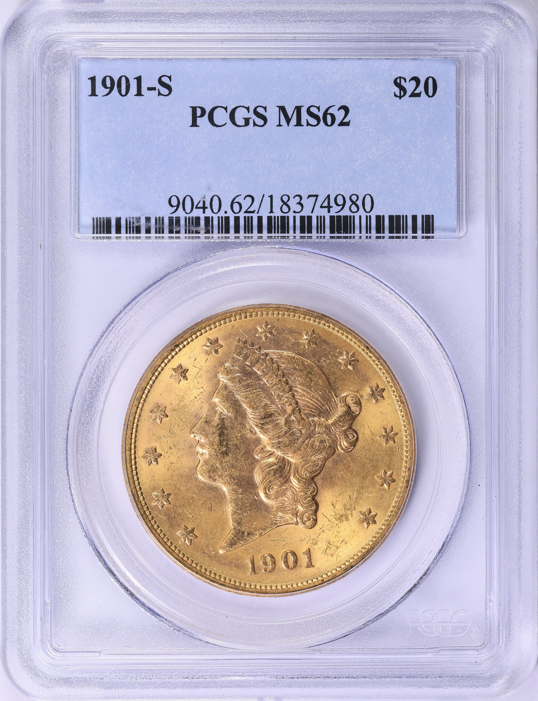 1901-S Liberty Gold Double Eagle PCGS MS-62 (Item 1908837 ...