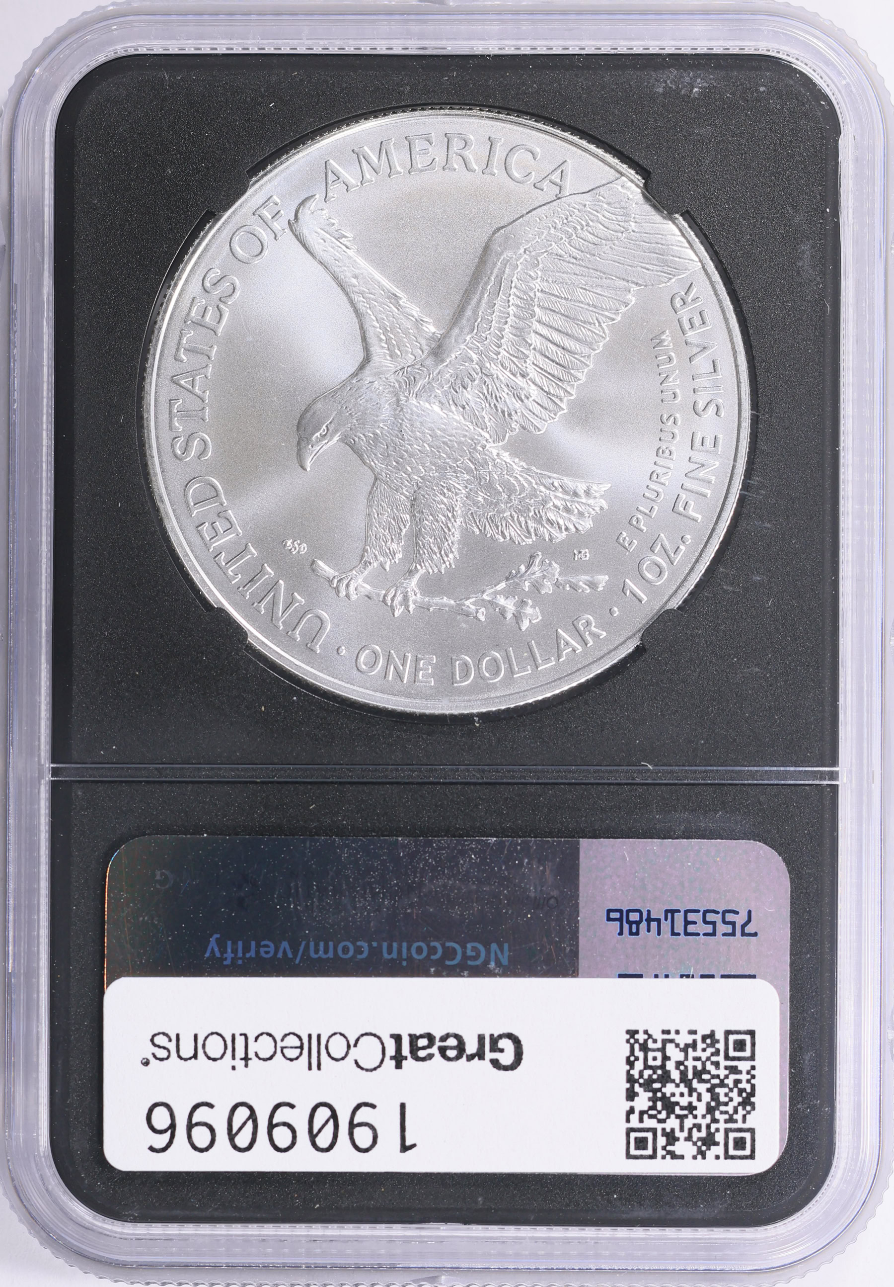 2025 $1 Silver Eagle Early Releases NGC MS-70 (David J. Ryder Signed ...