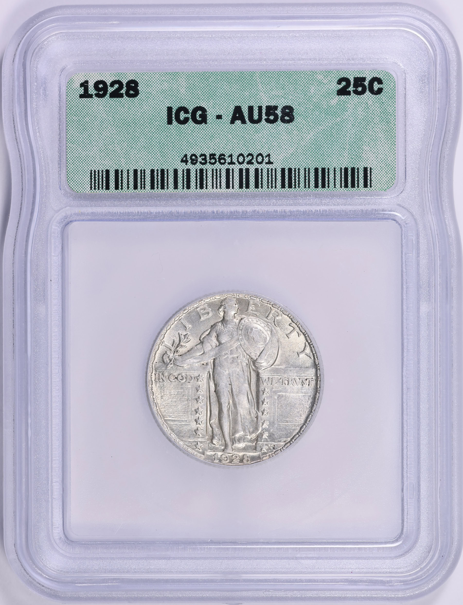 1928 Standing Liberty Quarter ICG AU-58 (Item 1909164 ...
