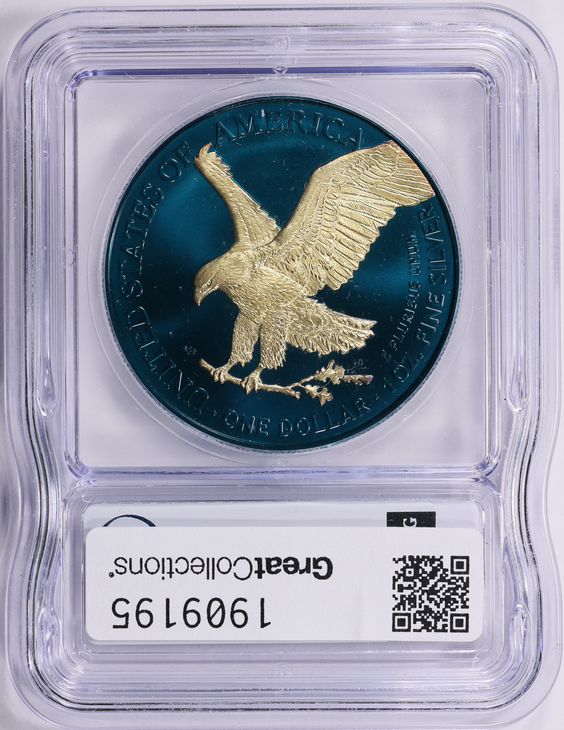 2022 $1 Silver Eagle Space Metals III Germania Mint Issue ICG Genuine ...