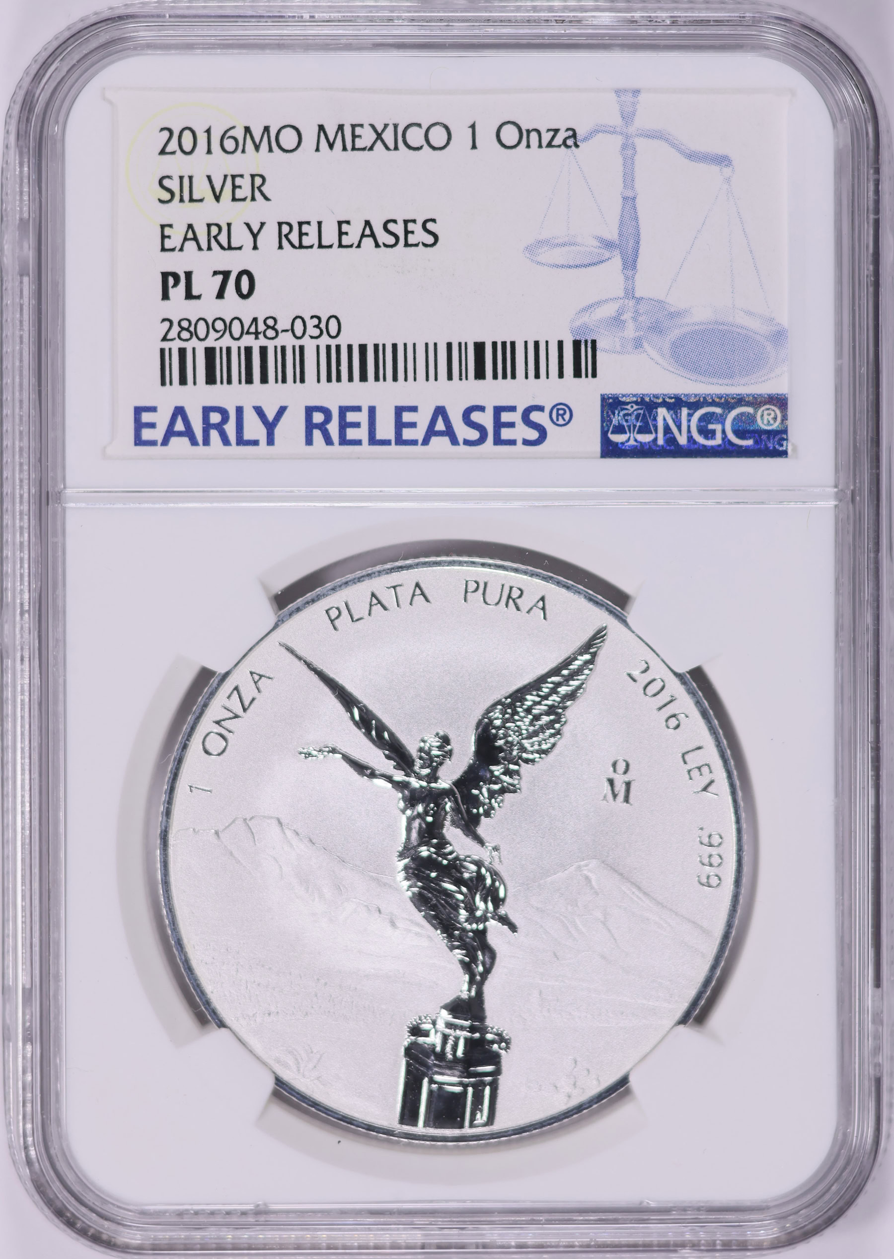 Mexico 2016-Mo Silver Onza Libertad Early Releases NGC PL-70 (Item ...
