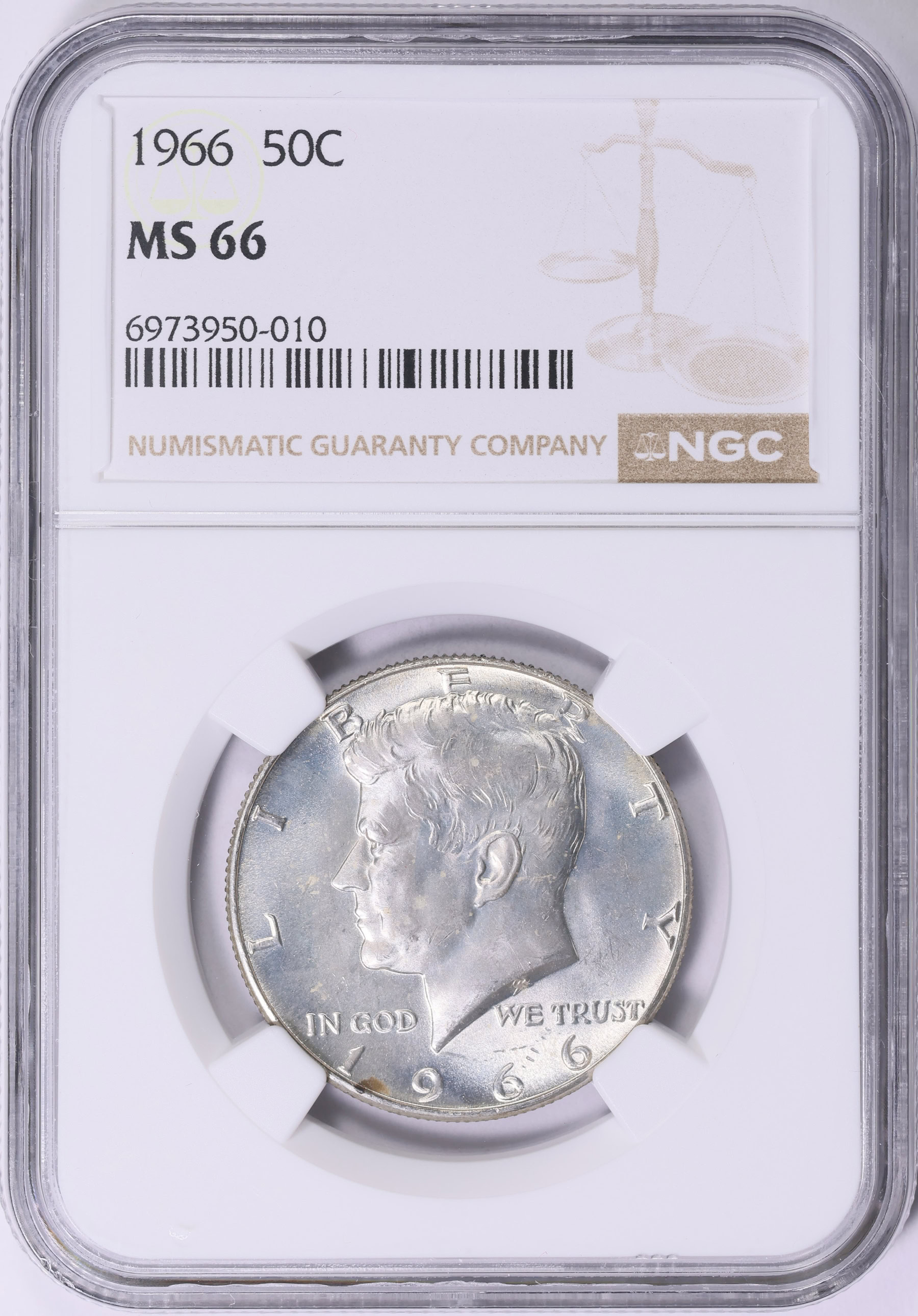1966 Kennedy Half Dollar NGC MS-66 (Item 1910040) | GreatCollections ...