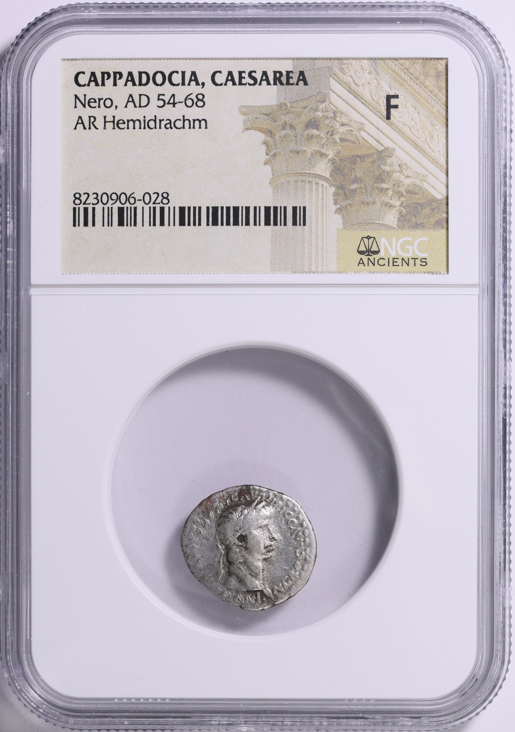 Ancient Roman Empire, Provincial Cappadocia. Nero (A.D. 54-68) AR ...