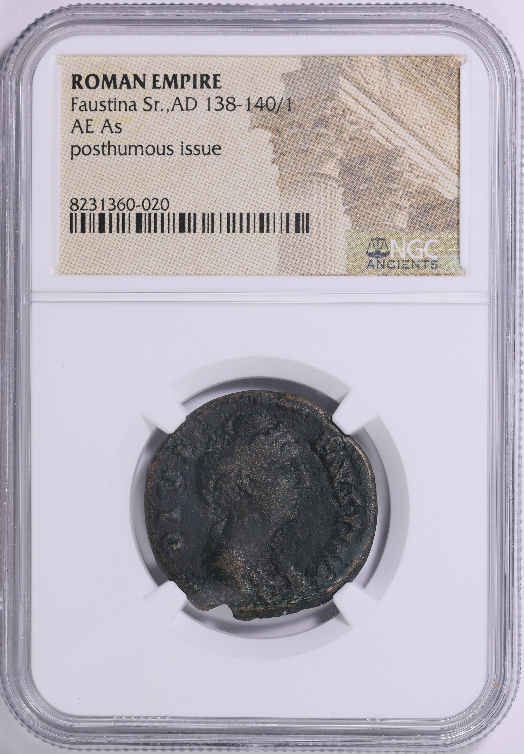 Ancient Roman Empire, Diva Faustina Senior (Died A.D. 141) AE As Rome ...