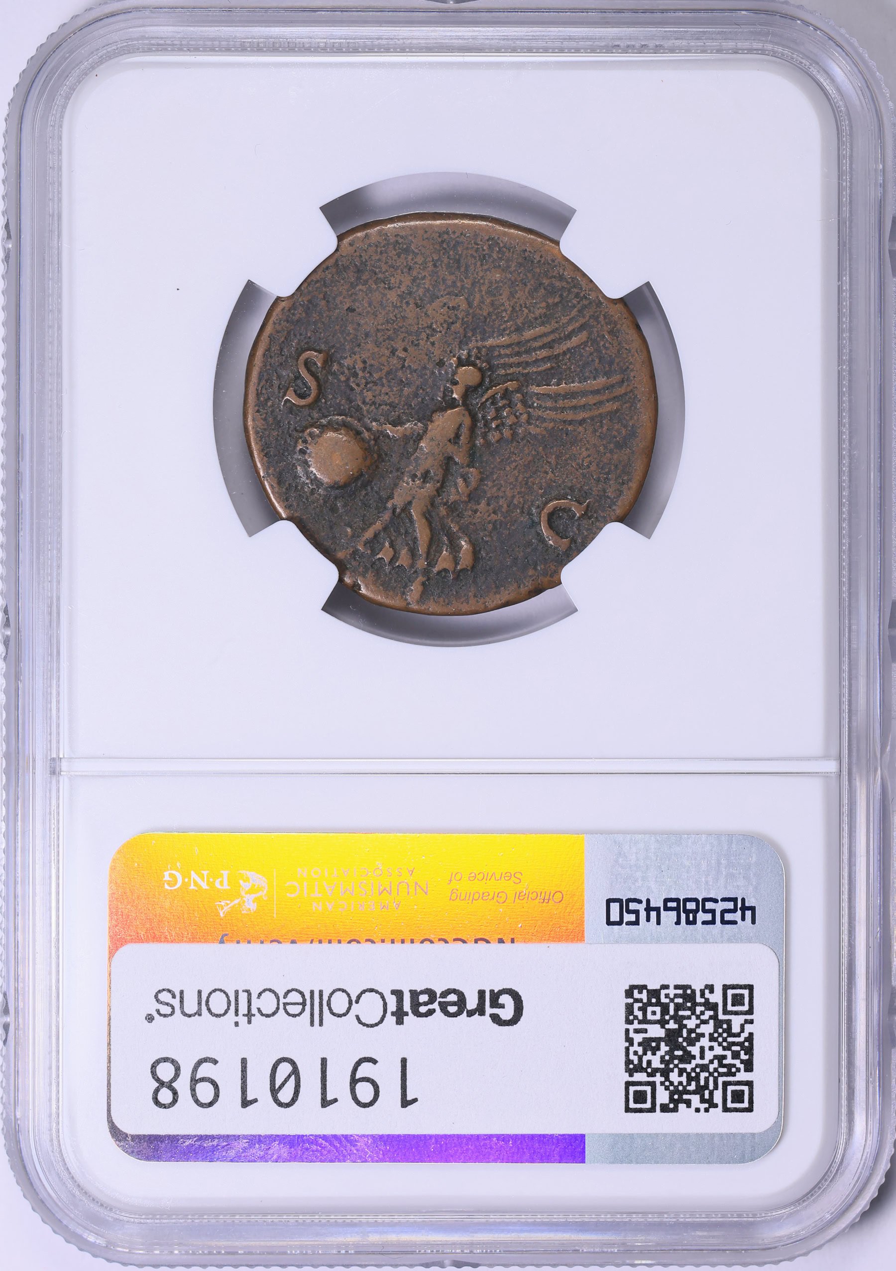 Ancient Roman Empire, Nero (A.D. 54-68) A.D. 66 AE As Lugdunum Mint NGC F | Cert #8230906-003 ...