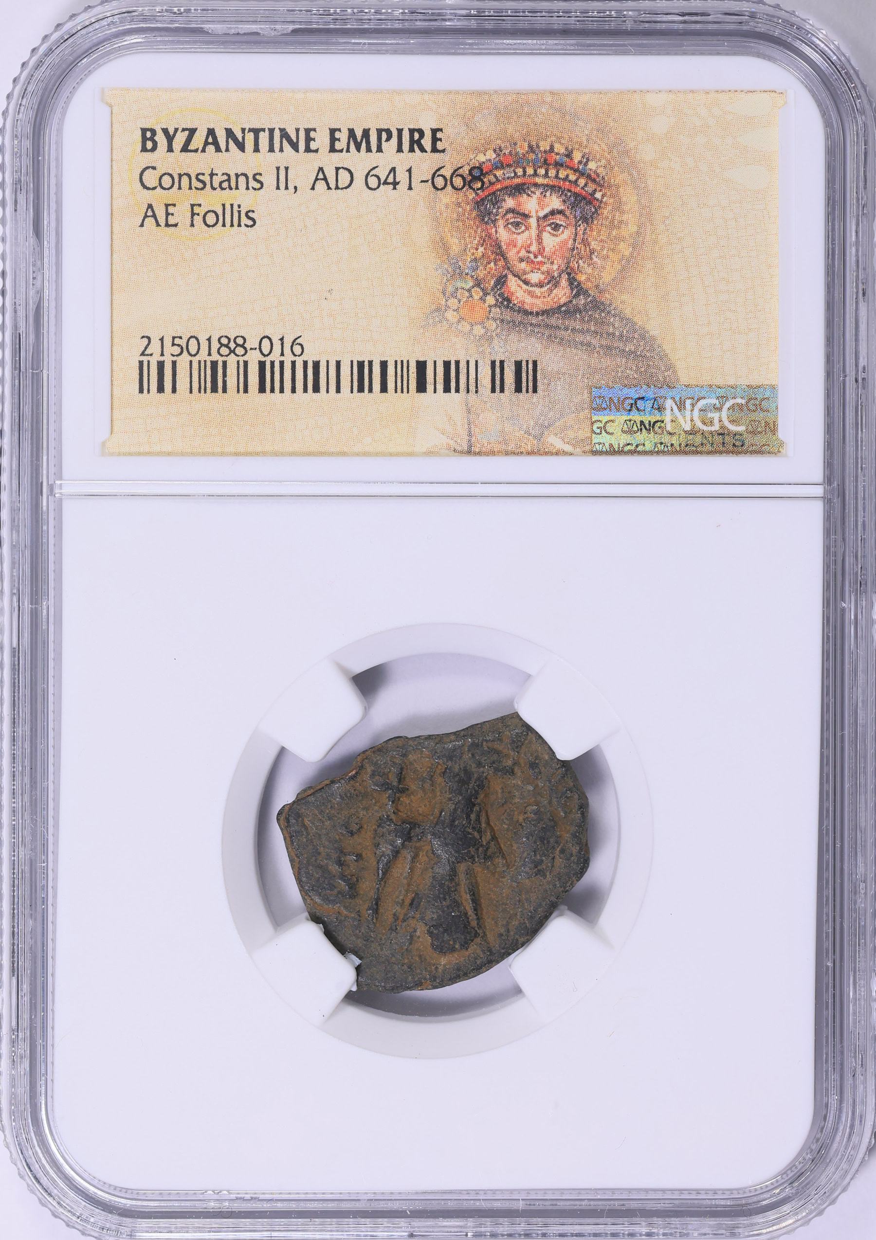 Ancient Byzantine Empire, Constans II (A.D. 641-668) AE Follis NGC ...