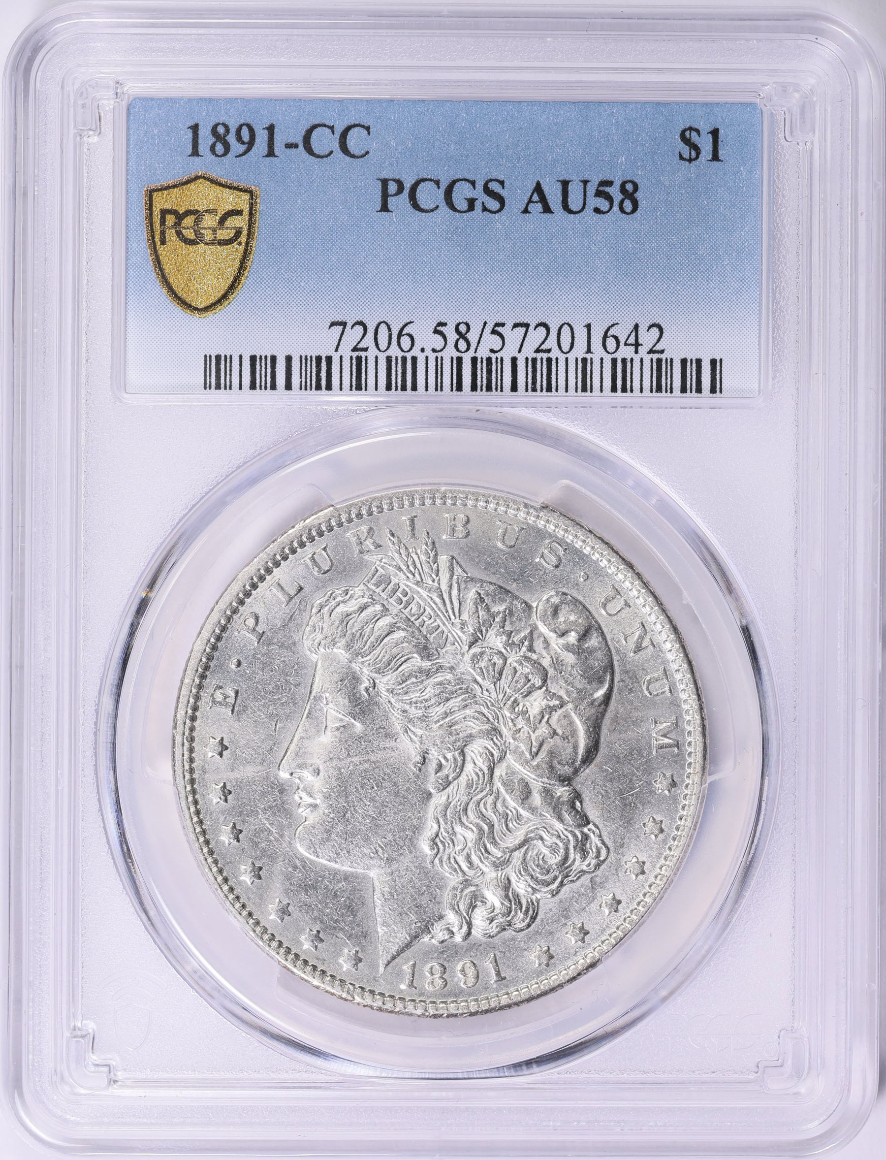 1891-CC Morgan Silver Dollar PCGS AU-58 (Item 1910584 ...
