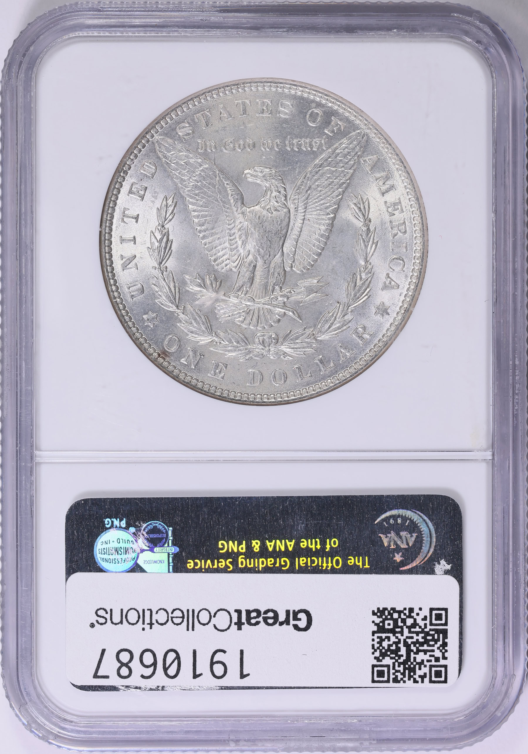 1886 Morgan Silver Dollar Line in 6 VAM-1A Top 100 NGC MS-62 (Item ...