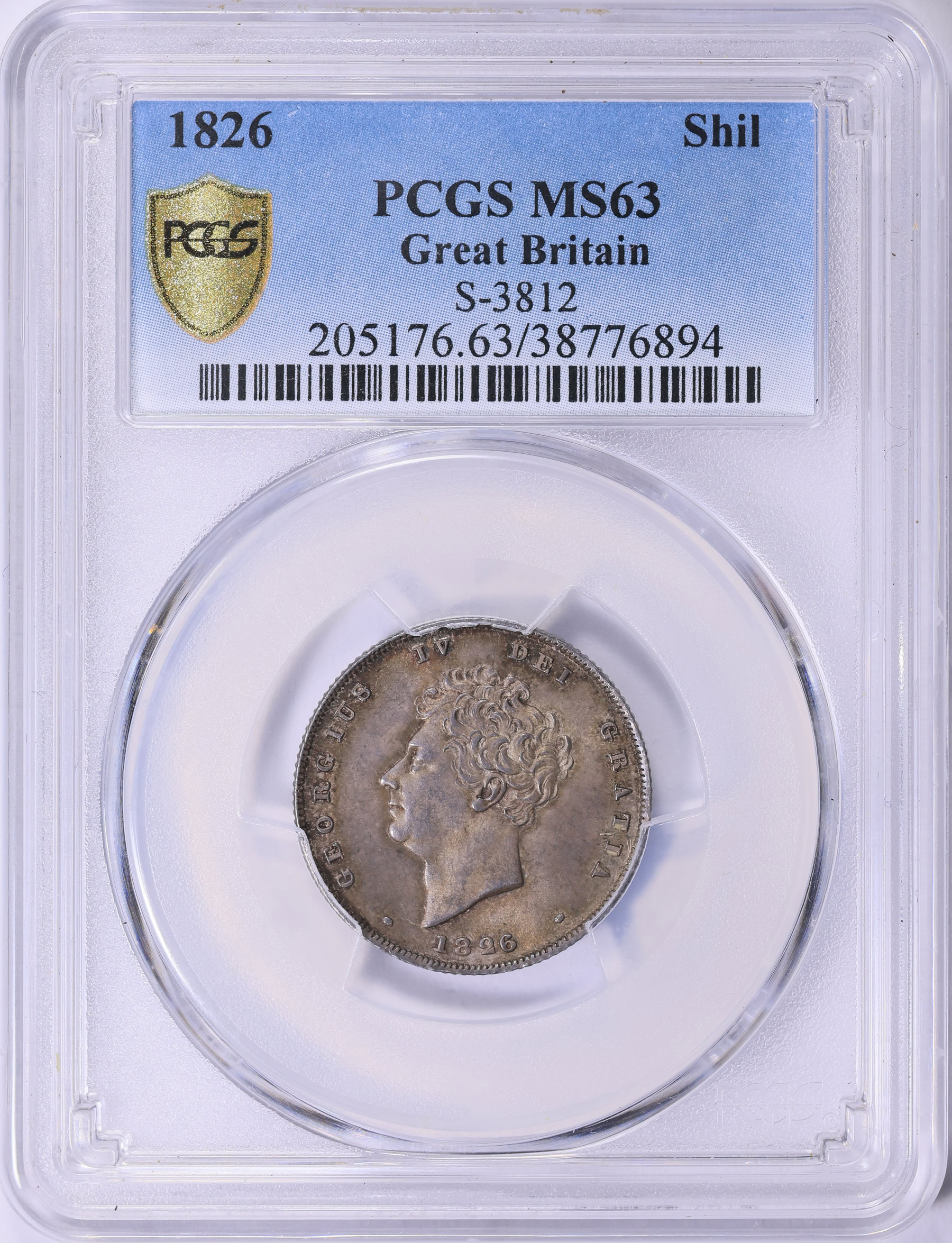 Great Britain 1826 Silver Shilling KM-694 PCGS MS-63 (Item 1911185 ...