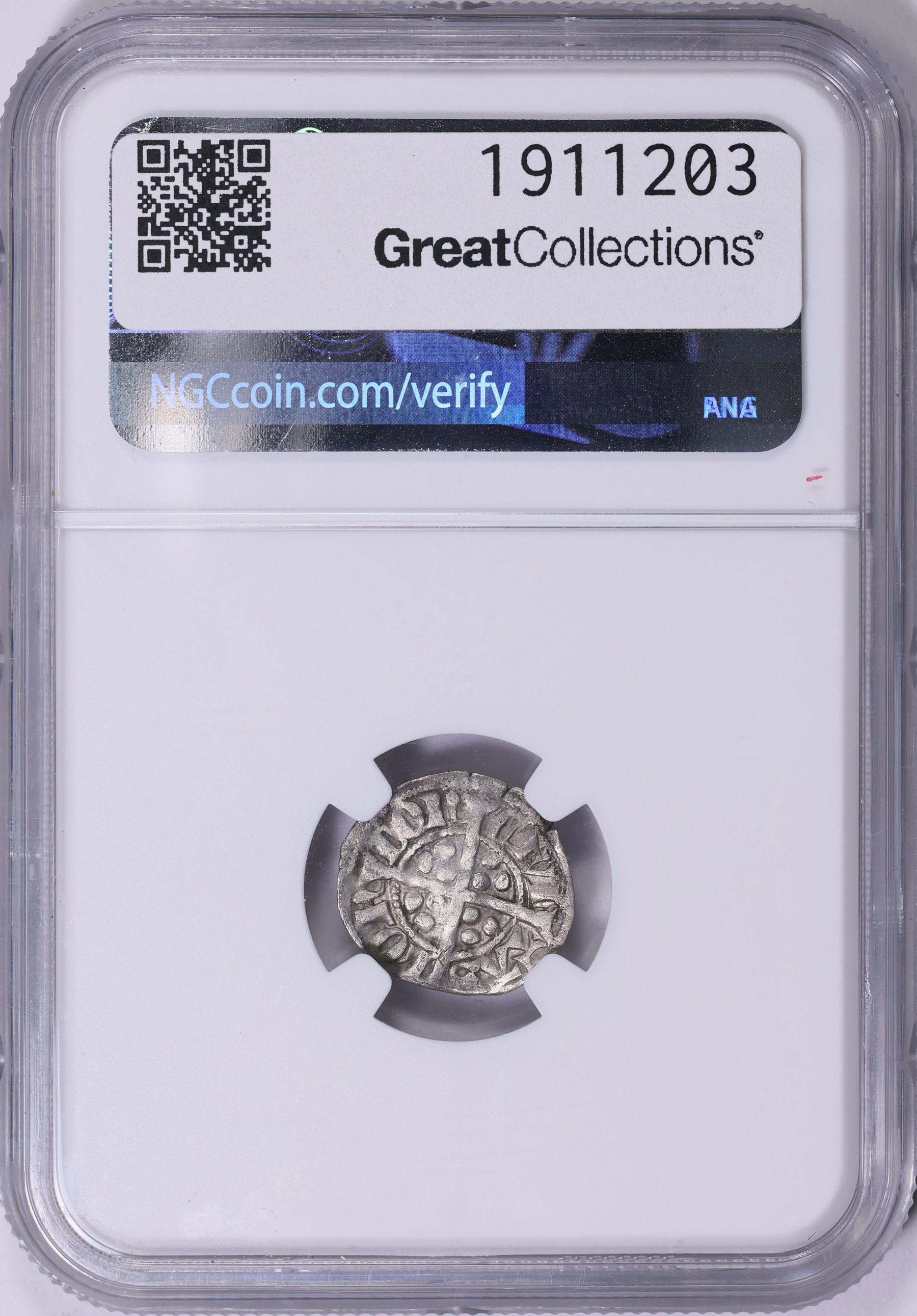 Great Britain ND (1307-27) Silver 1/2 Penny of Edward II NGC VF Details ...