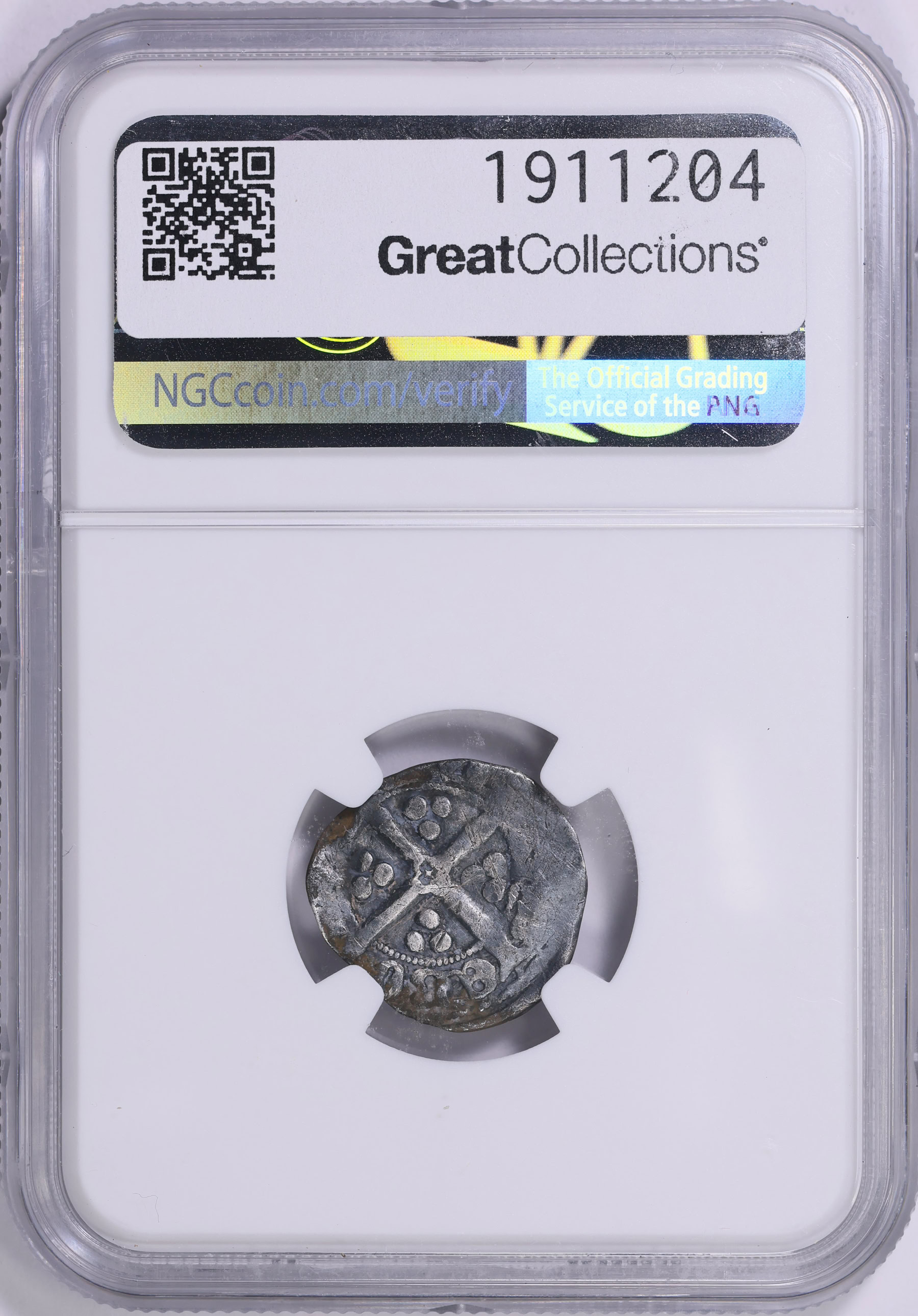Great Britain ND (1344-51) Silver 1/2 Penny of Edward III York Mint S ...
