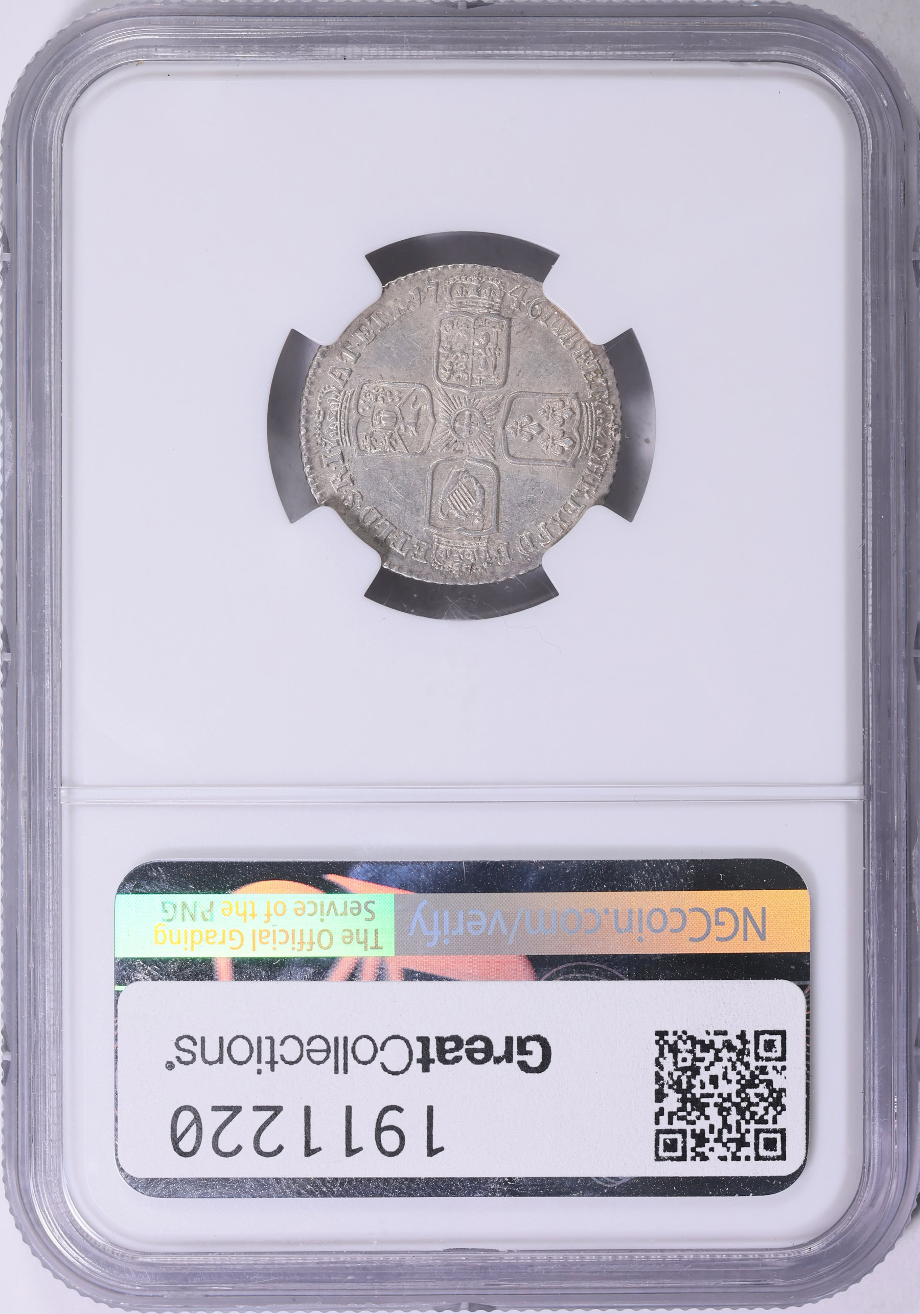 Great Britain 1746-LIMA Silver 6 Pence KM-582.3 NGC Unc Details (Item ...
