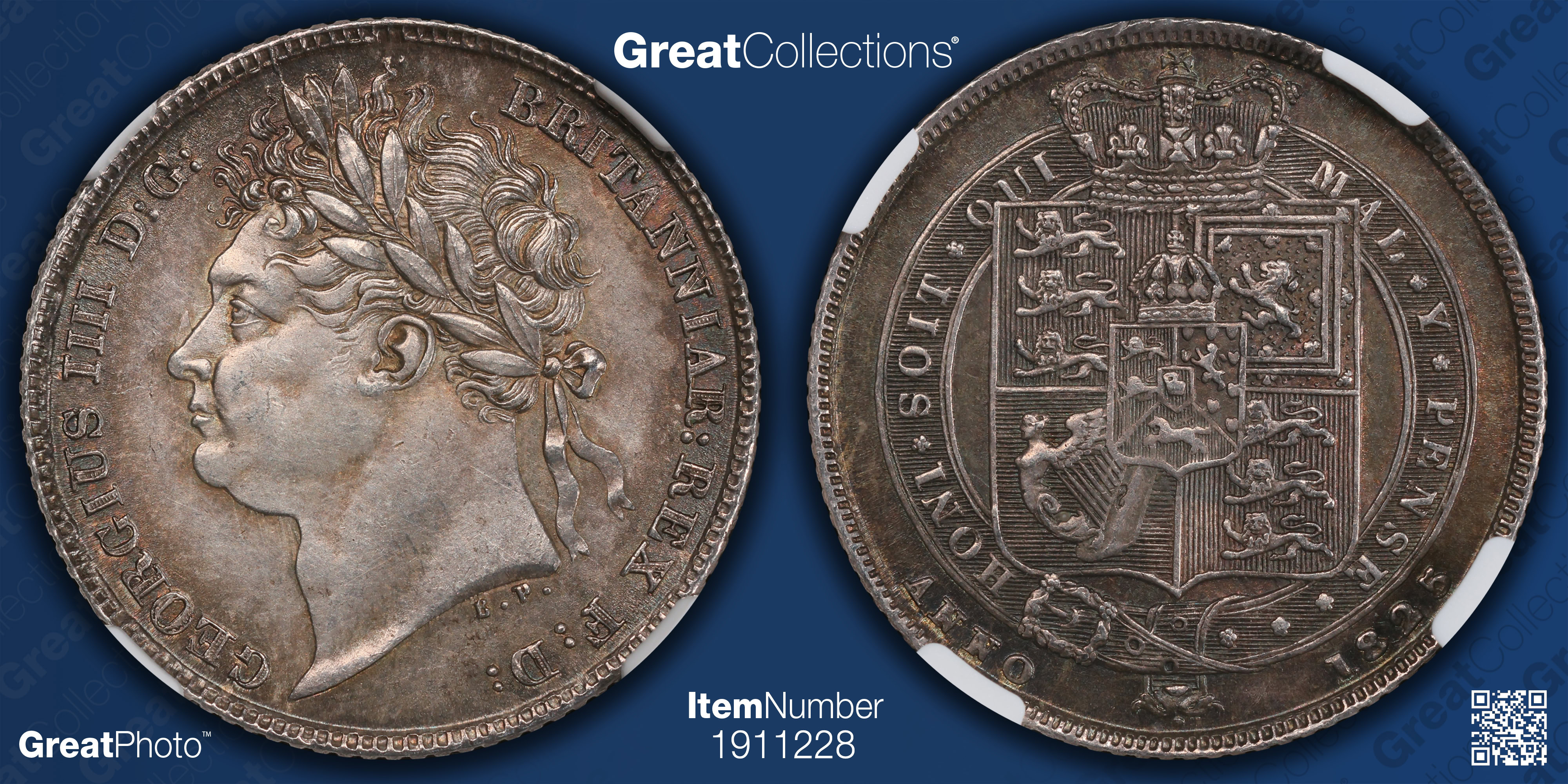 Great Britain 1825 Silver 6 Pence KM-691 NGC MS-62 (Item 1911228 ...