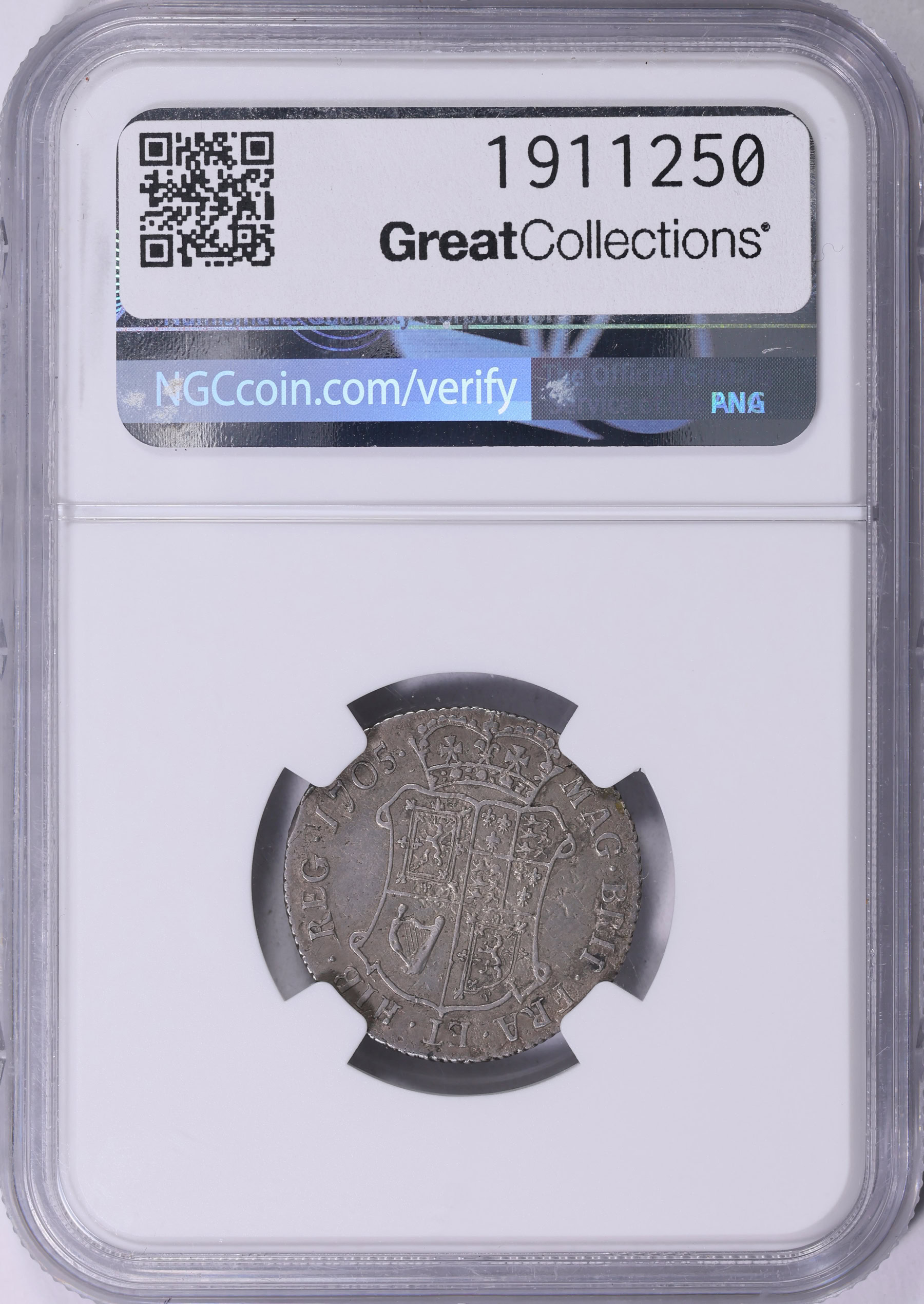 Scotland 1705 Silver 10 Shillings KM-149 NGC XF Details (Item 1911250 ...