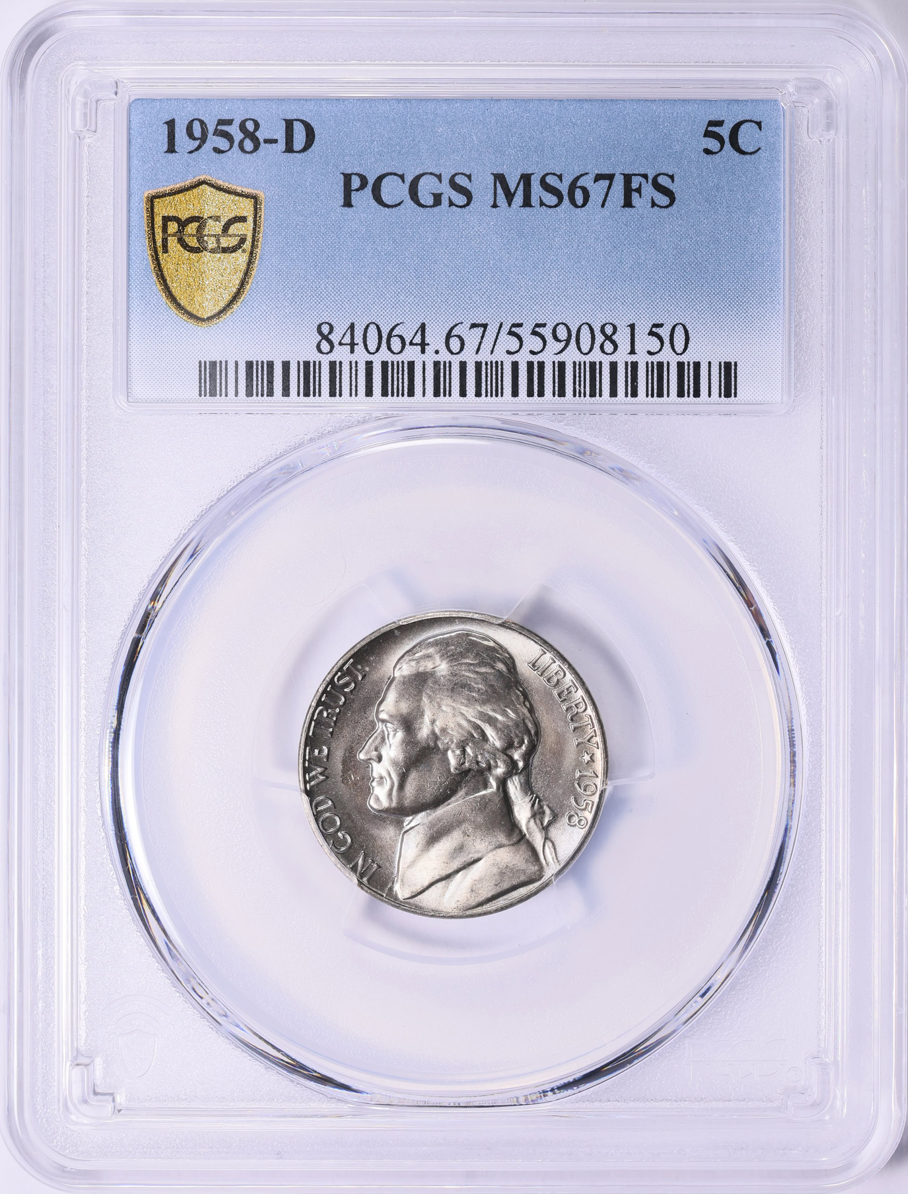 1958-D Jefferson Nickel PCGS MS-67 FS (Toned) (Item 1911652 ...