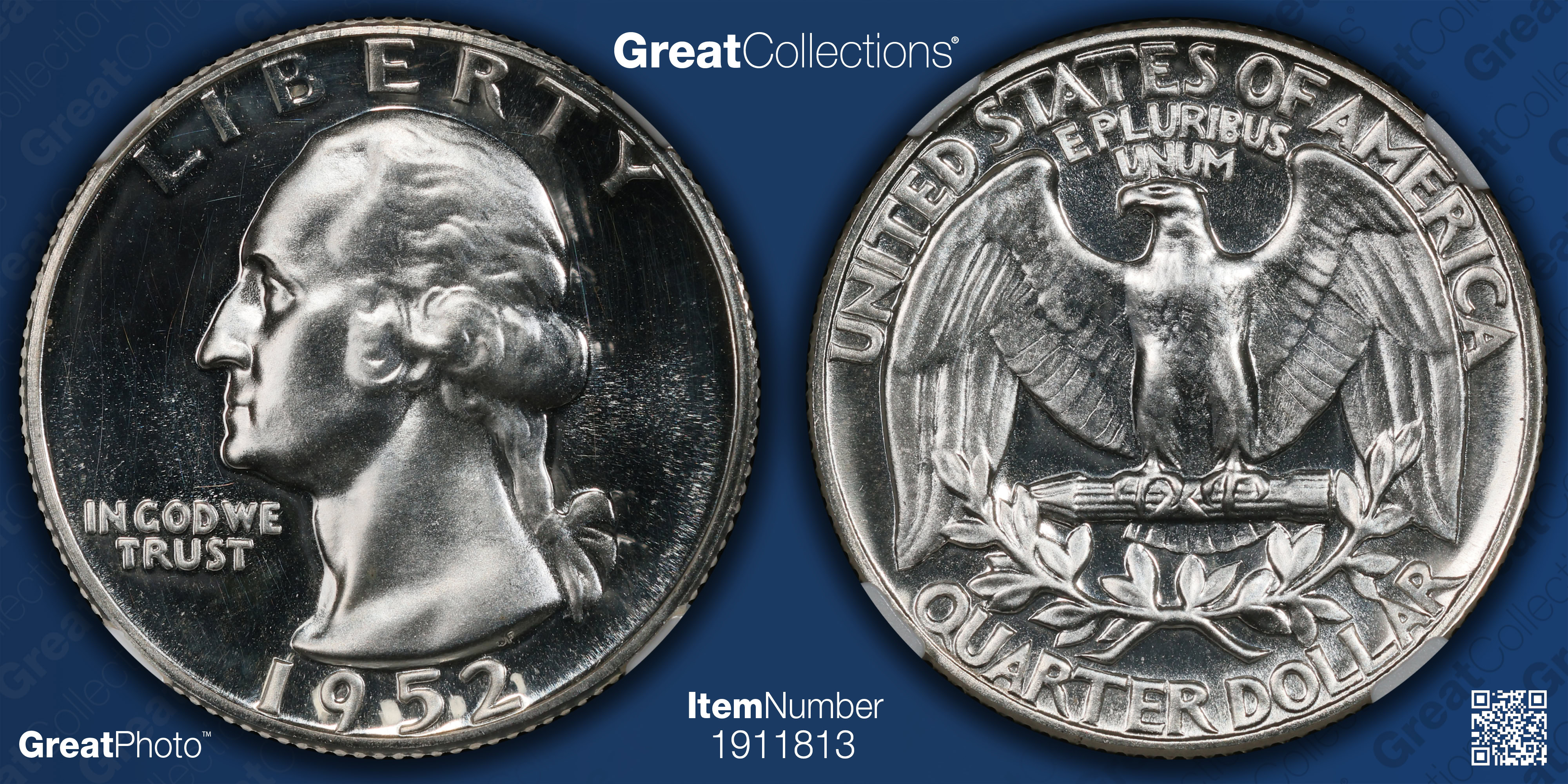 1952 Washington Quarter Superbird NGC Proof-64 (Item 1911813 ...