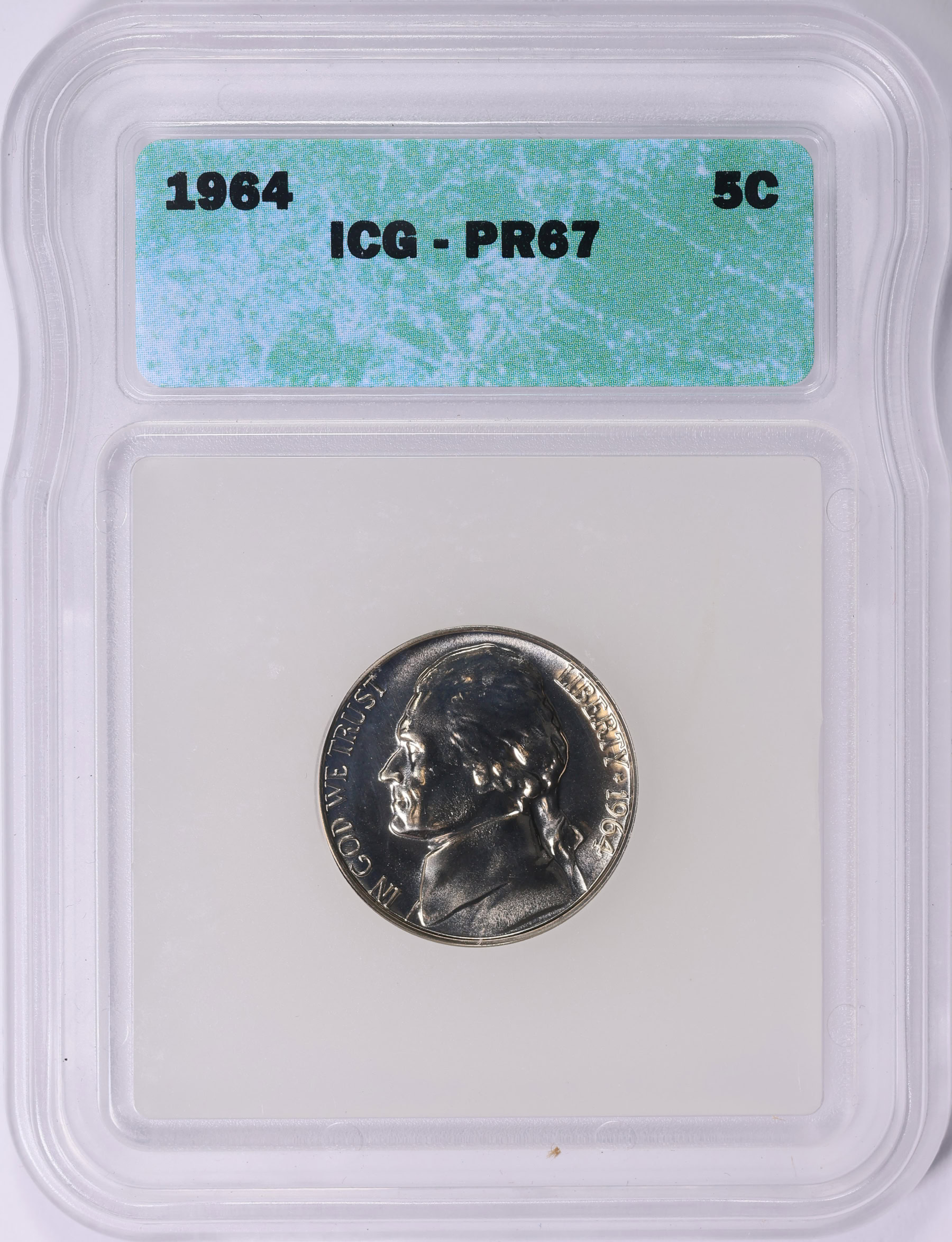 1964 Jefferson Nickel ICG Proof-67 (Item 1911888) | GreatCollections ...