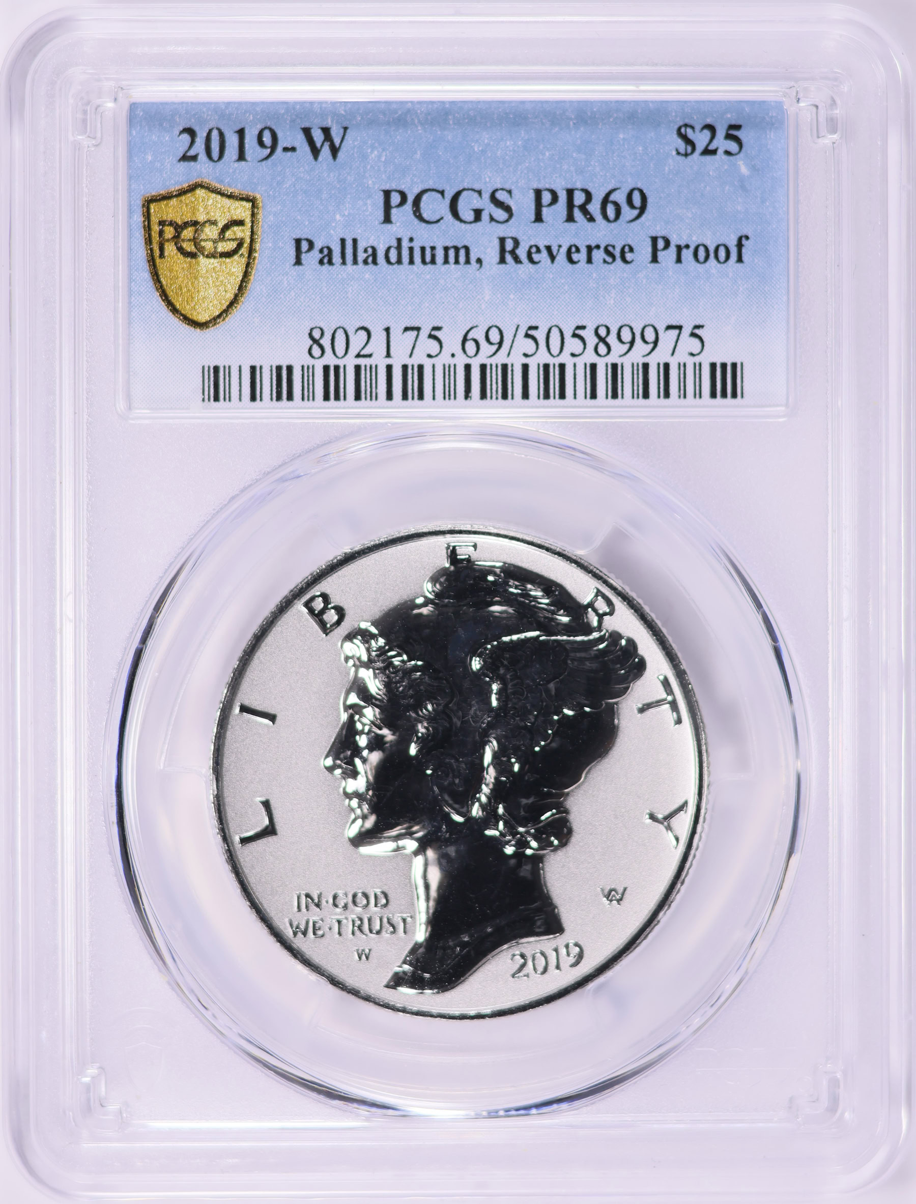 2019-W $25 American Liberty Palladium Reverse Proof PCGS Proof-69 (Item ...