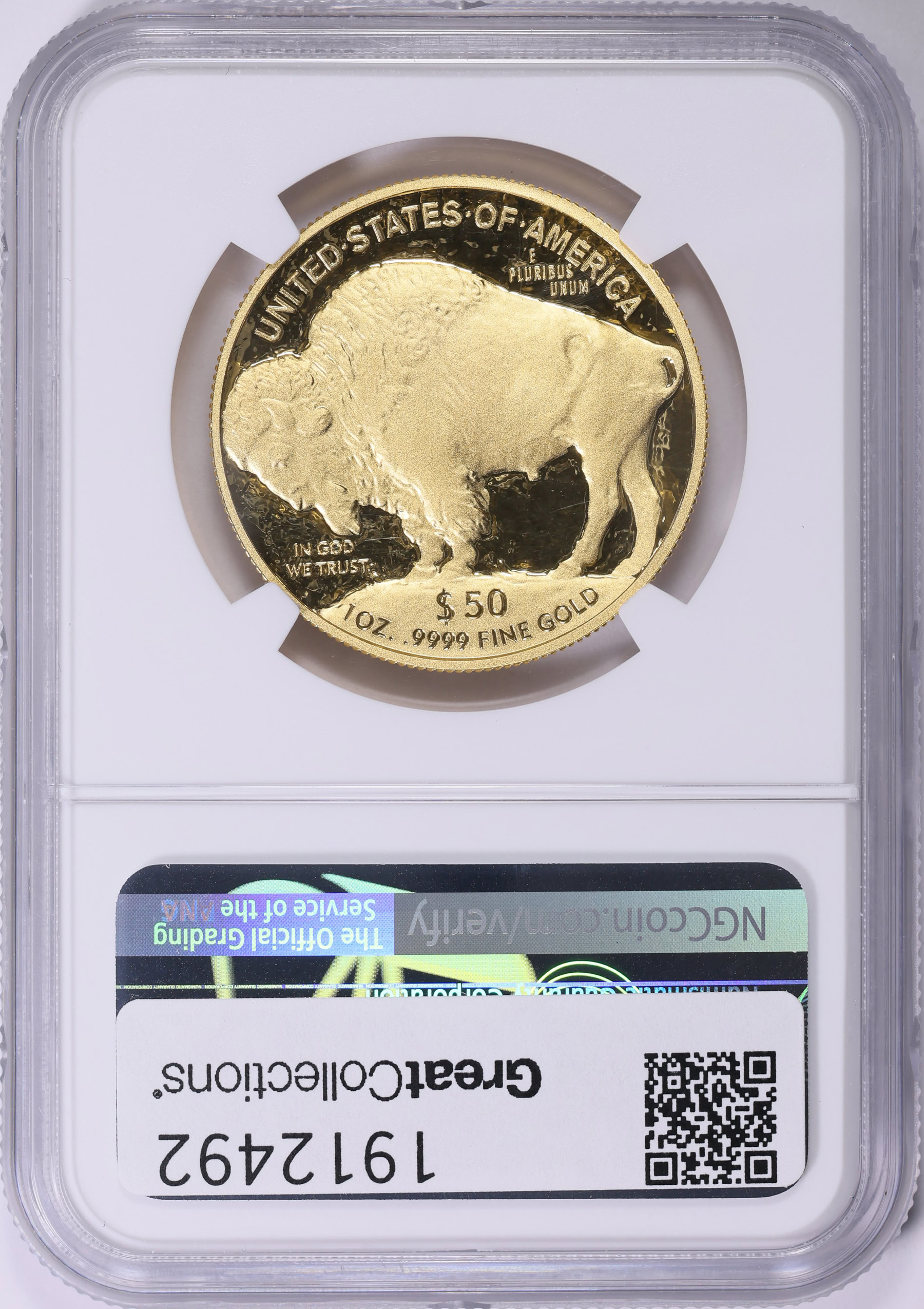 2020-W $50 One-Ounce Gold American Buffalo First Releases NGC Proof-70 UC (Item 1912492 ...