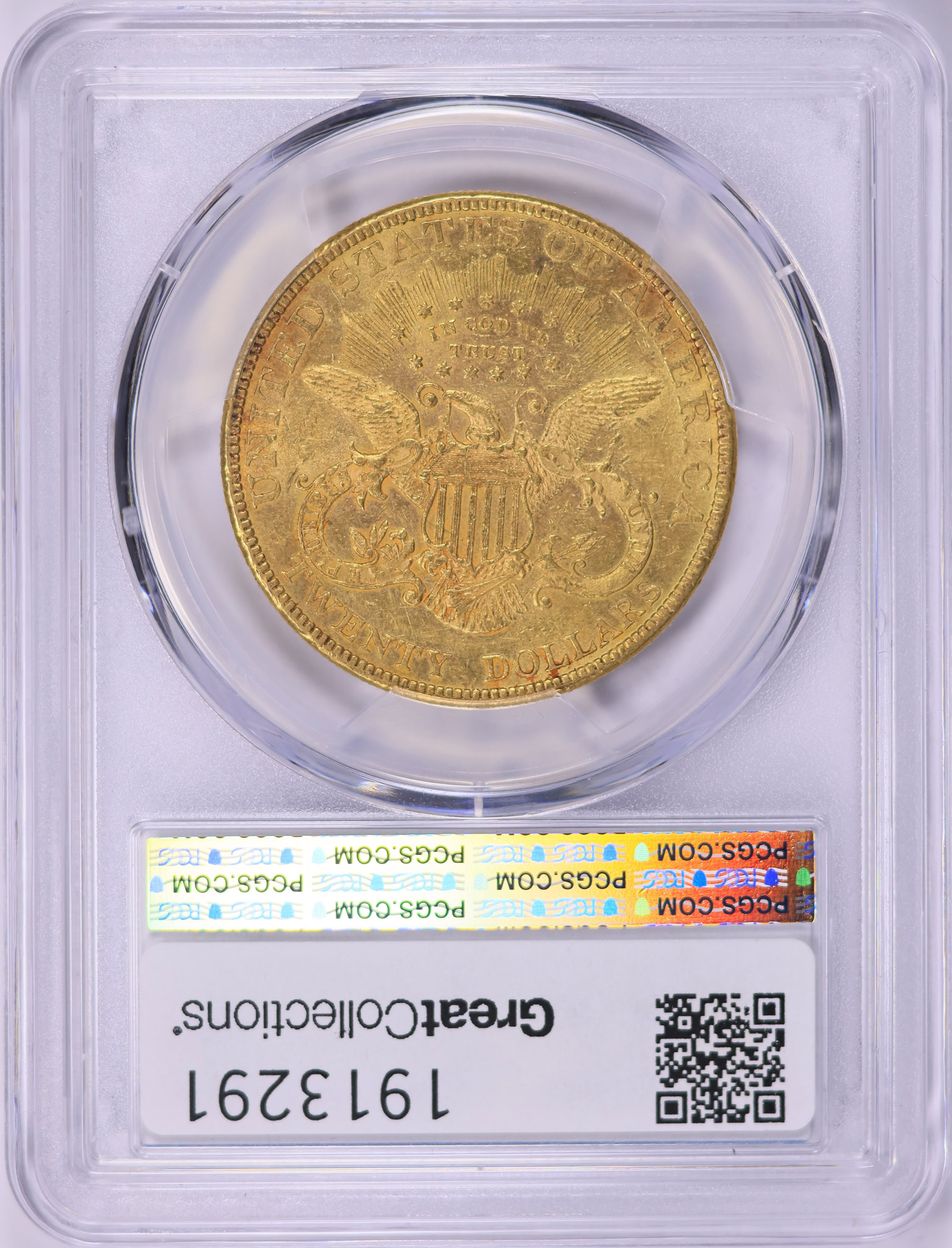 1890 Liberty Gold Double Eagle PCGS AU-53 (CAC Green) (Item 1913291 ...