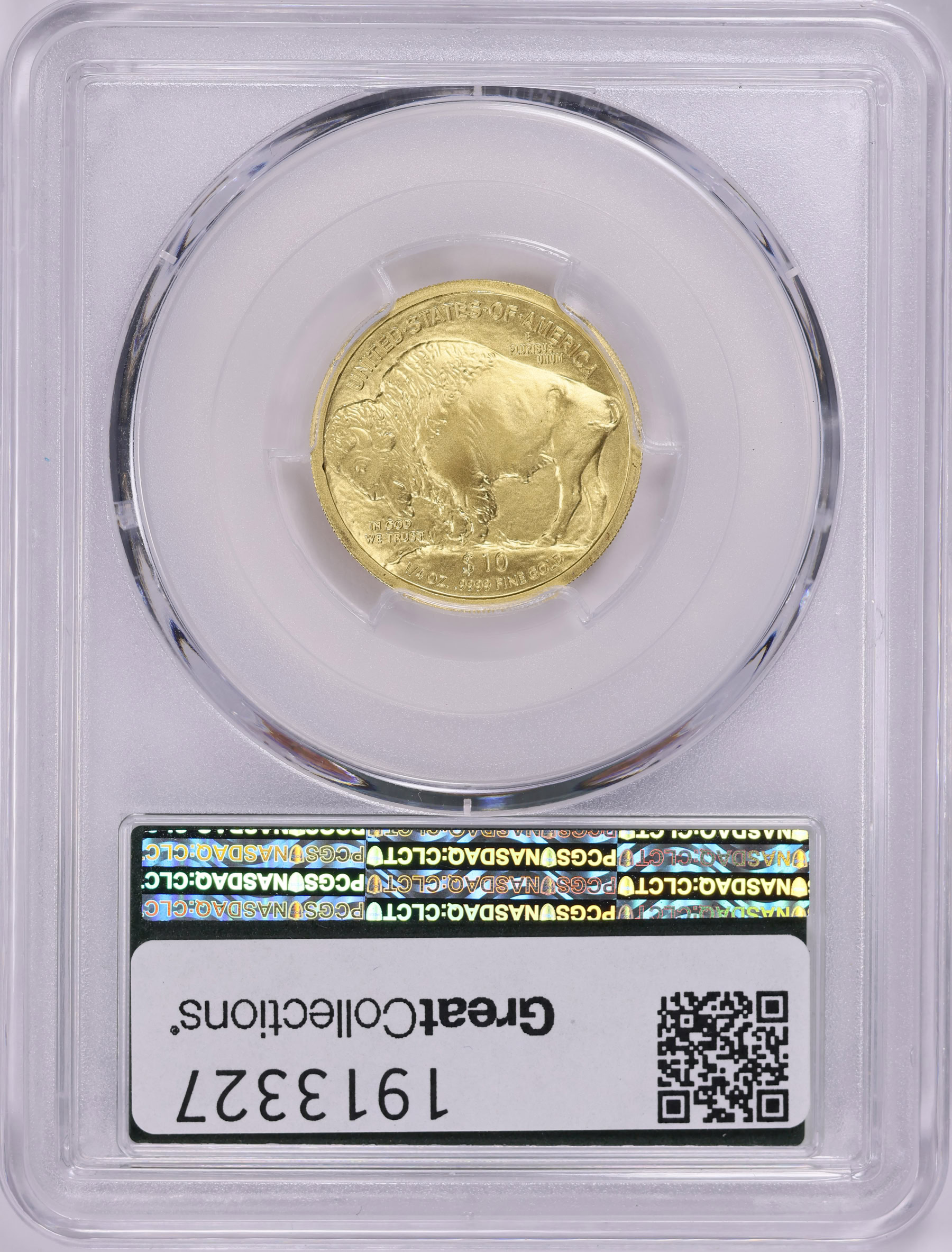 2008-W $10 Quarter-Ounce Gold American Buffalo Burnished PCGS SP-70 ...