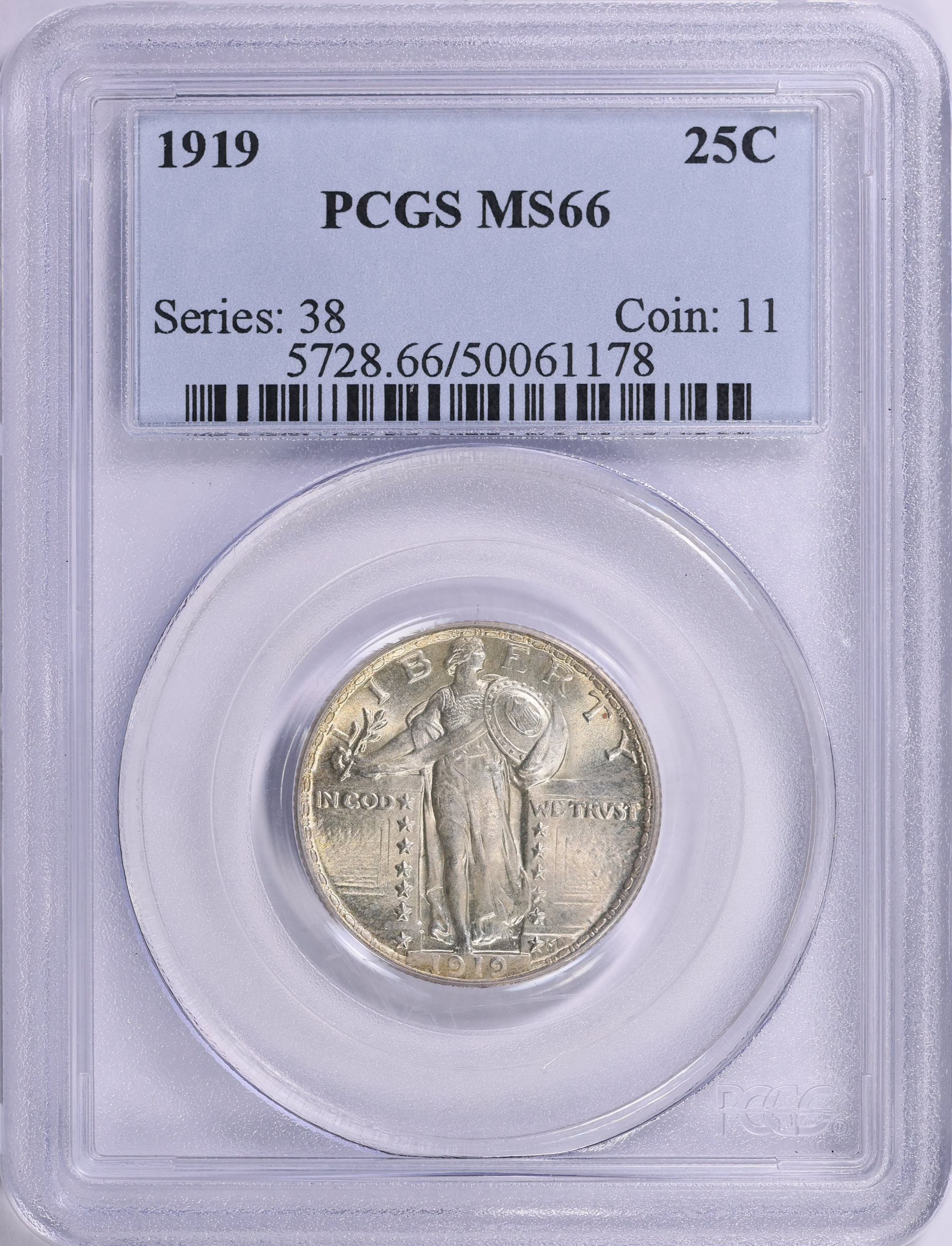 1919 Standing Liberty Quarter PCGS MS-66 (Item 1913377 ...