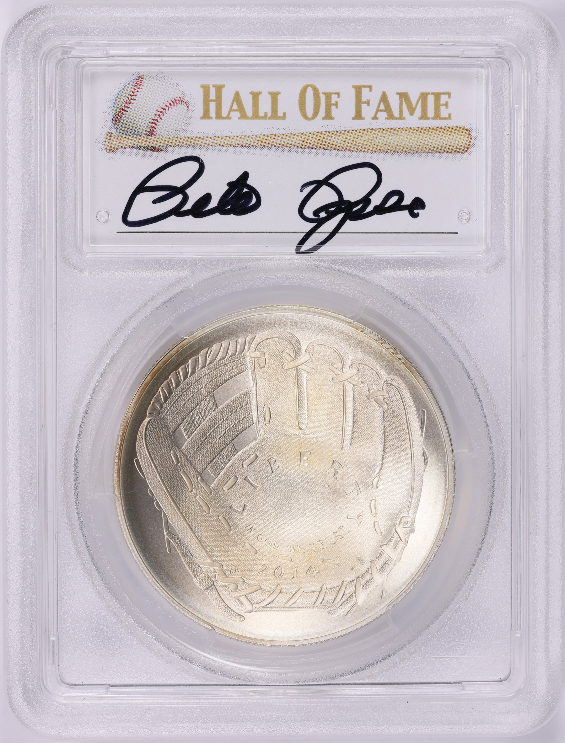 2014-P Baseball Hall of Fame Silver Dollar PCGS MS-70 (Pete Rose Signed ...