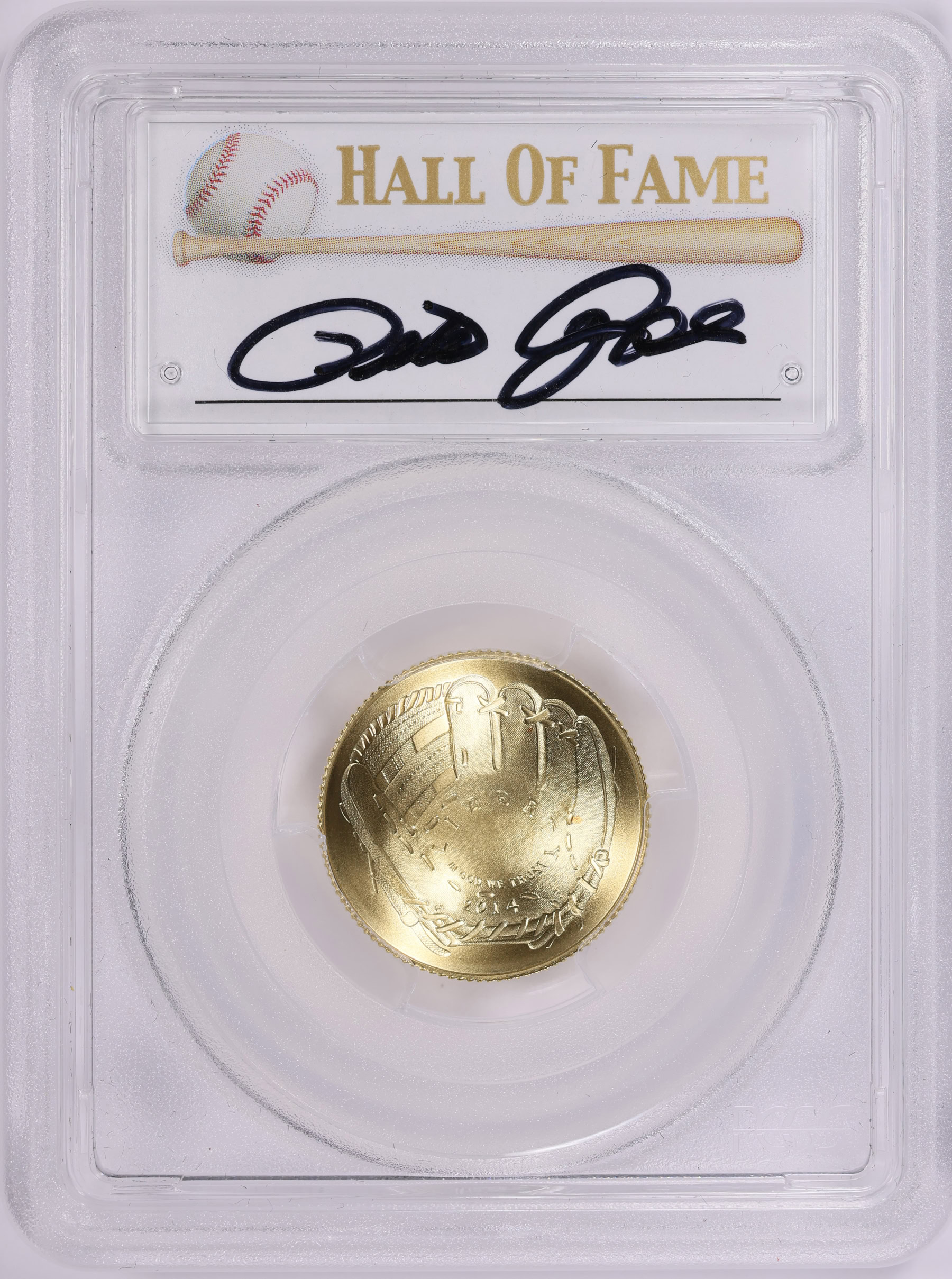 2014-W Baseball Hall of Fame Gold $5 First Strike PCGS MS-70 (Pete Rose ...