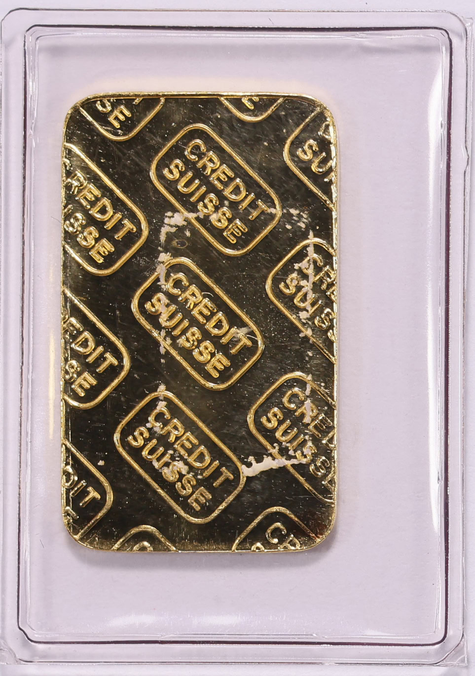 Switzerland ND Gold 5gms Credit Suisse Ingot/Bar Uncertified (AGW = 0. ...