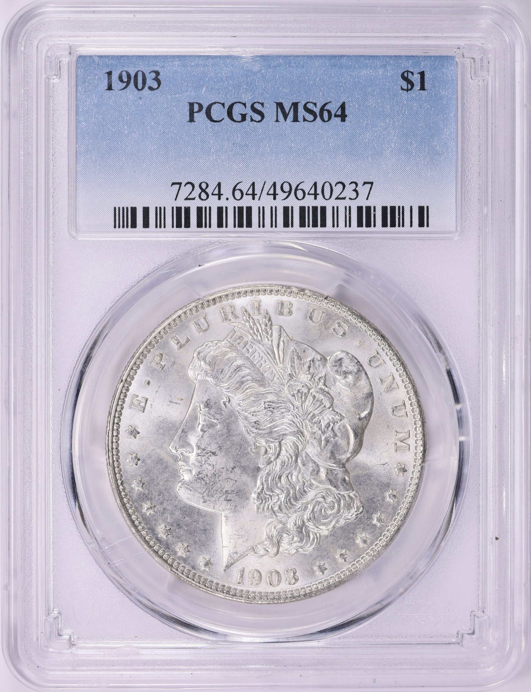 1903 Morgan Silver Dollar PCGS MS-64 (Item 1916517) | GreatCollections ...